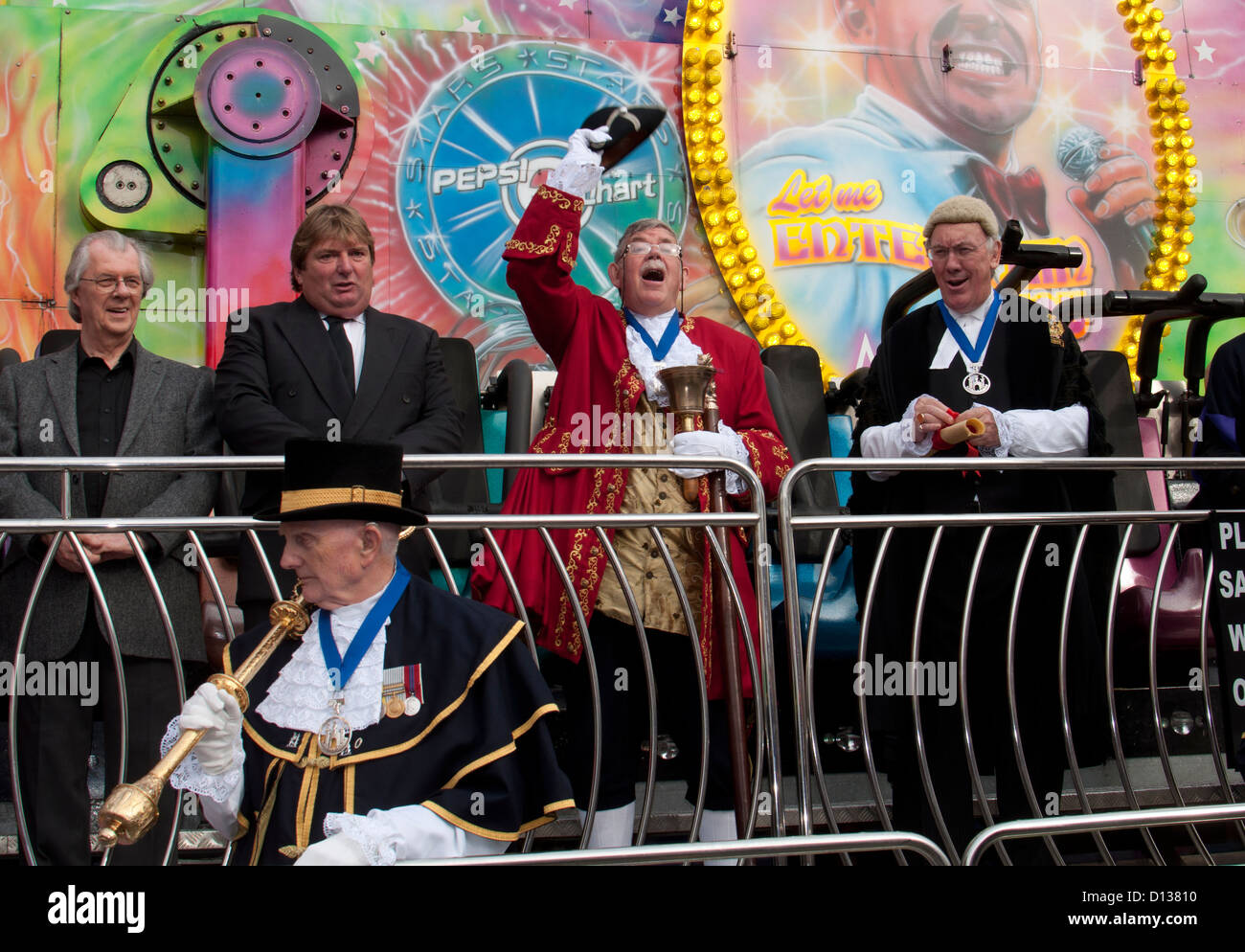 Mayor`s opening of Warwick Mop fair Stock Photo - Alamy