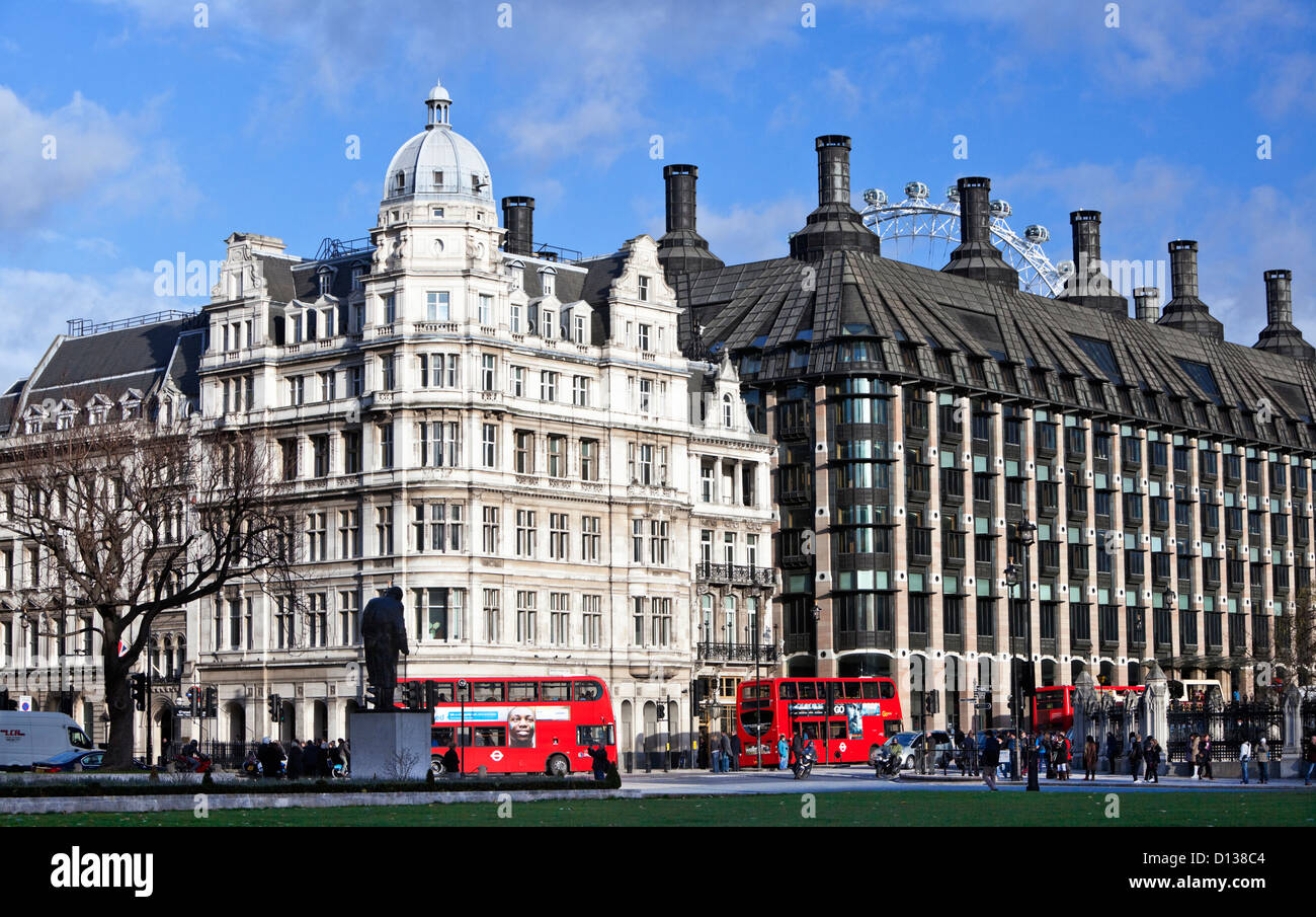 Street scene on Bridge Street, London, England, UK Stock Photo - Alamy