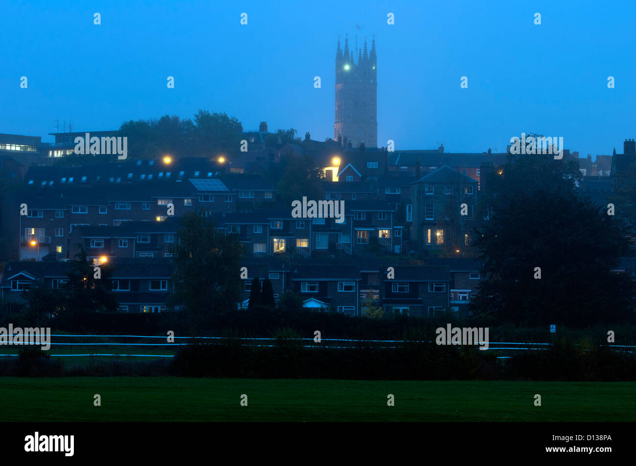 Housing in Warwick town centre, Warwickshire, UK Stock Photo - Alamy