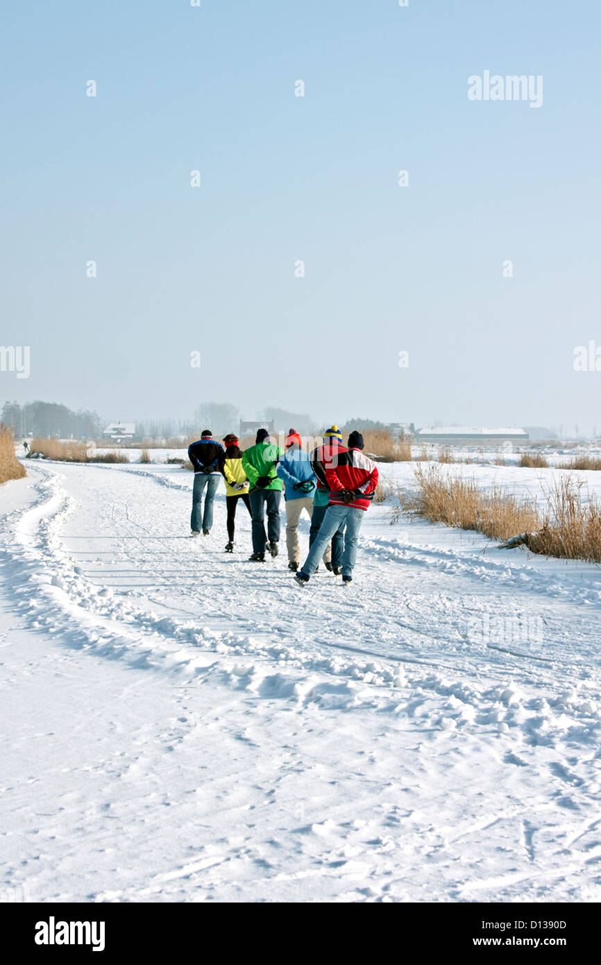 Netherlands skating people hi-res stock photography and images - Alamy