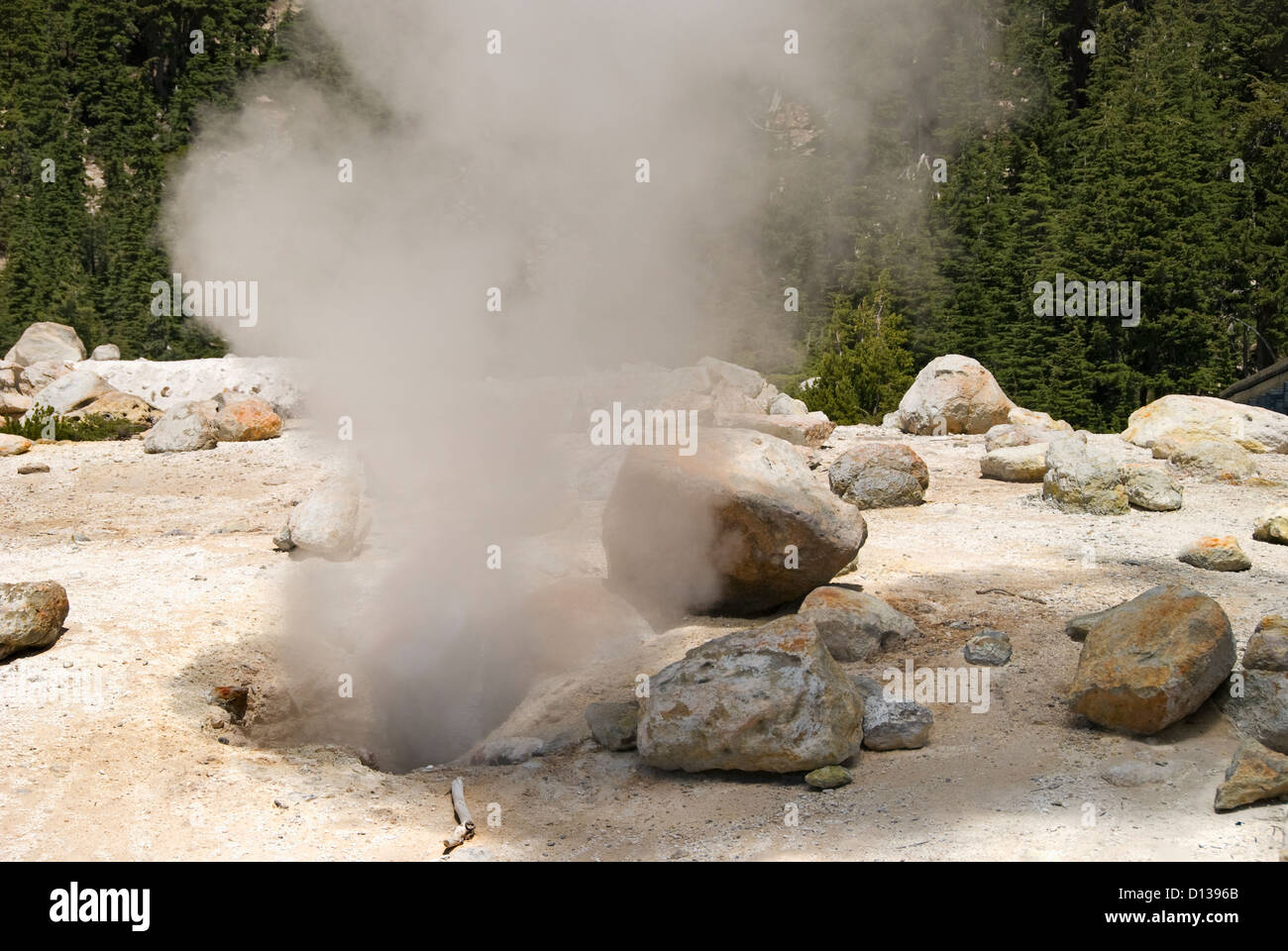 Volcanic Fumarole Lassen Volcanic National Park; California United ...