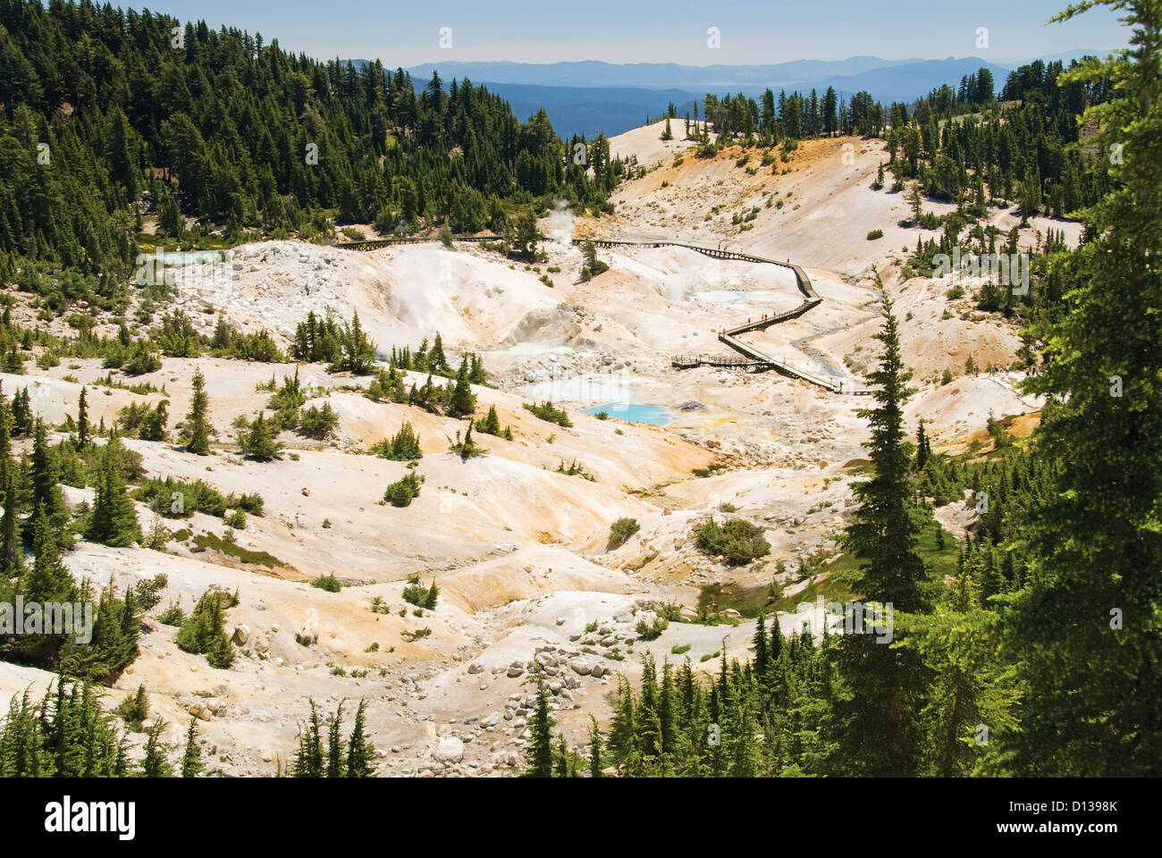 Bumpass Hell In Lassen Volcanic National Park; California United States ...