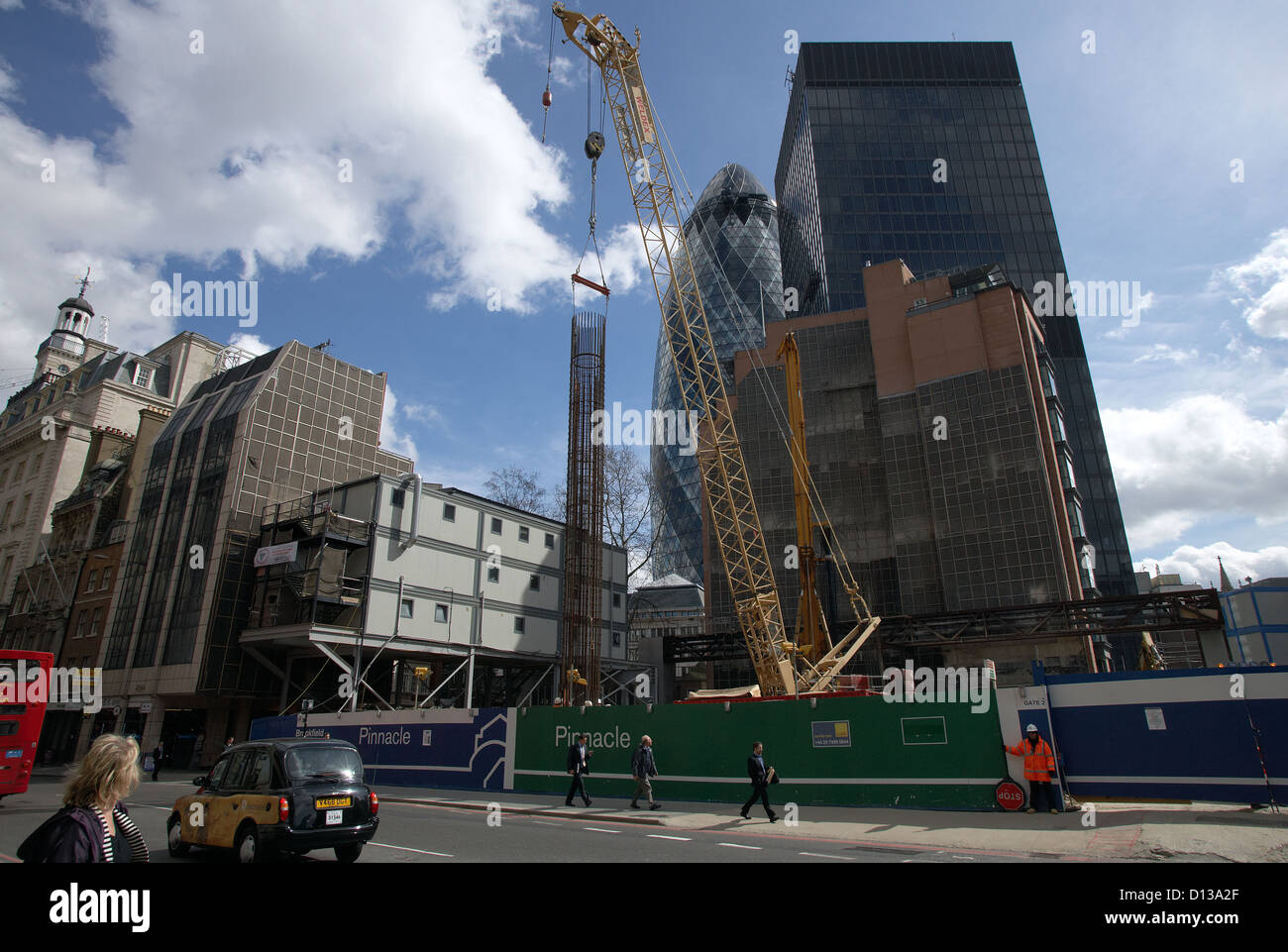 London, United Kingdom, construction of the project The Bishopsgate ...