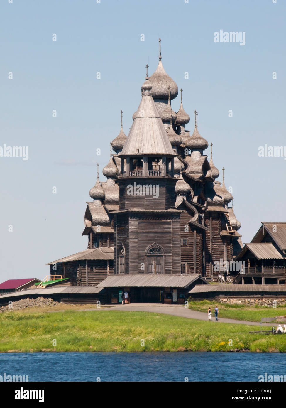 Kizhi open air museum in Russia, Church of the Transfiguration in the Pogost is on the UNESCO ...