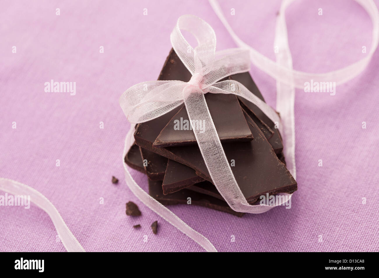 Chocolate ribbon stack hi-res stock photography and images - Alamy