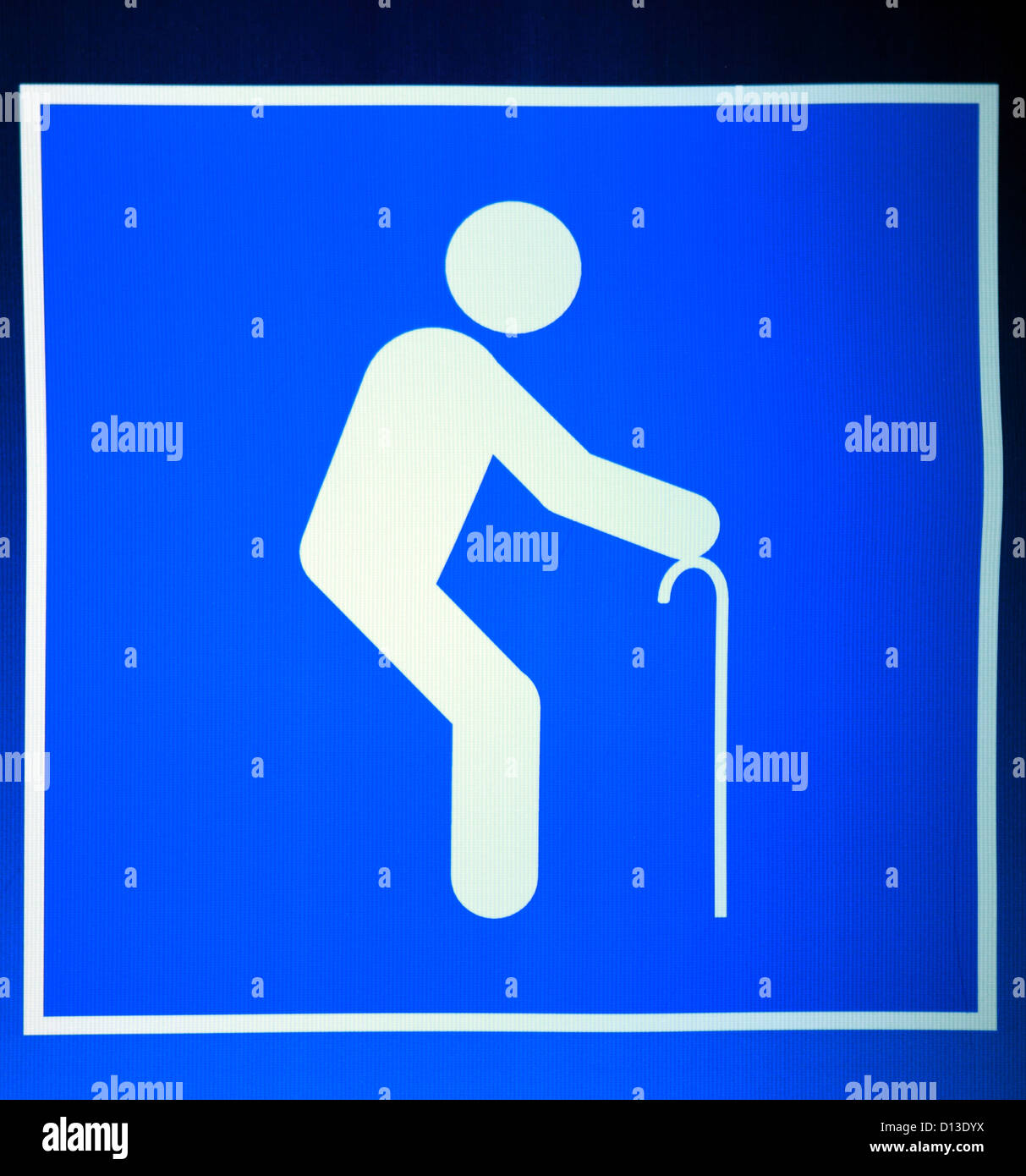 Dubai, United Arab Emirates, pictogram, old man Stock Photo - Alamy