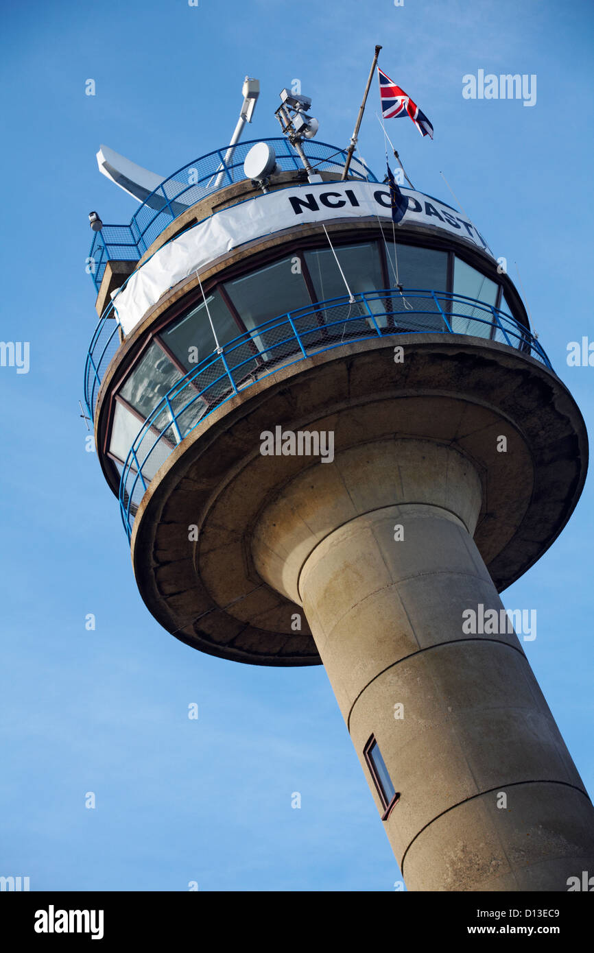 National Coastwatch Institution NCI coastguard tower at Calshot ...