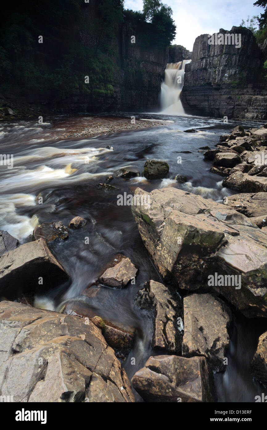 High Force Waterfall, river Tees, Teesdale, Durham County, England ...