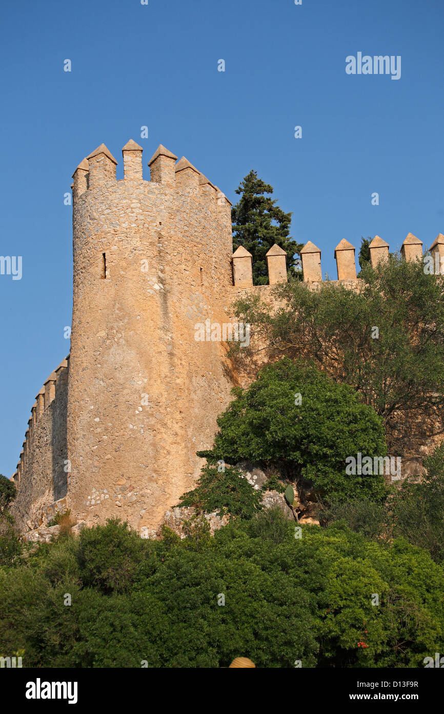 Arta, Mallorca, Spain, tower of the castle of Sant Salvador Stock Photo ...