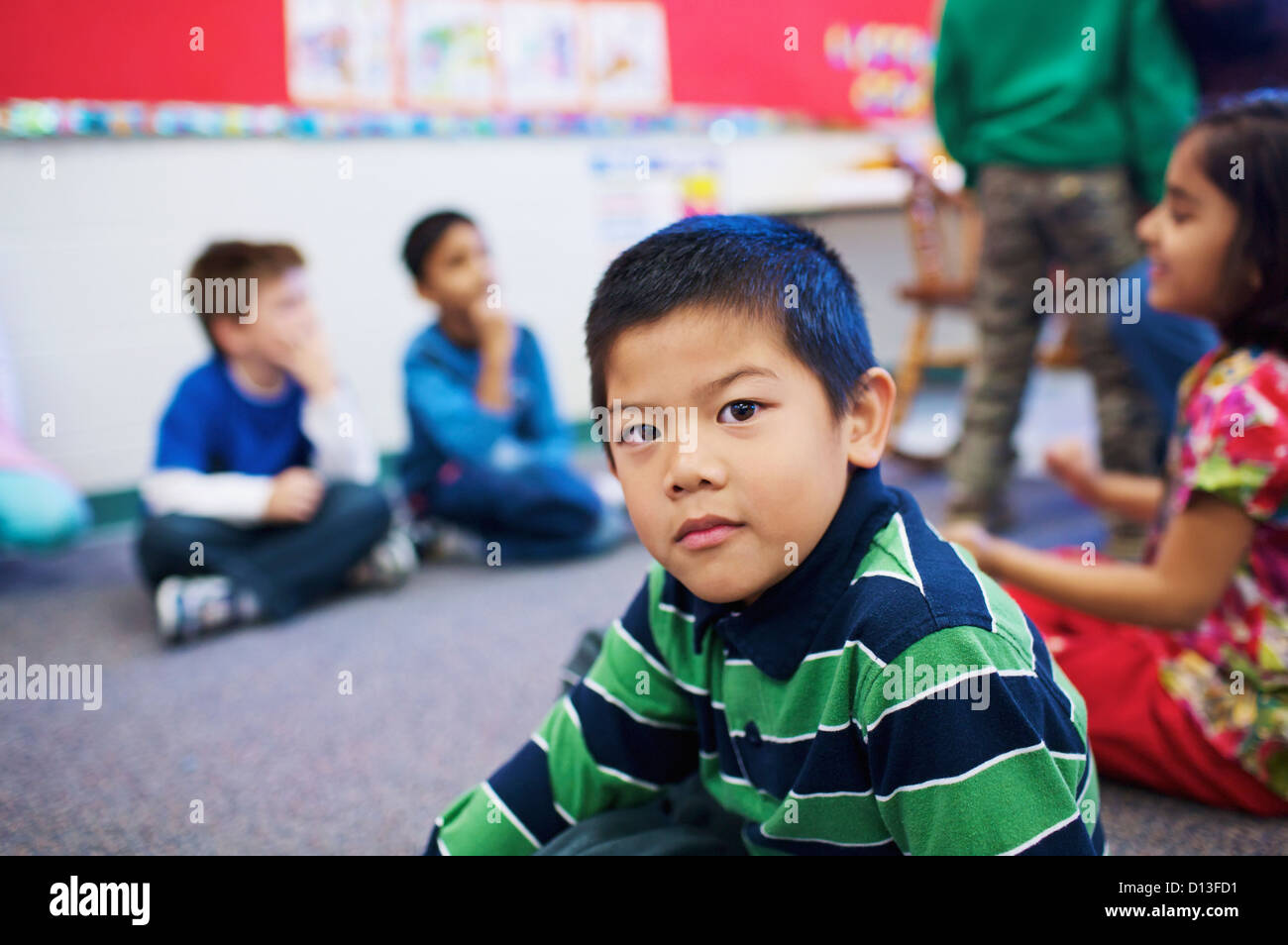 Multi-Ethnic New Canadian Children In An Esl School; Guelph Ontario ...