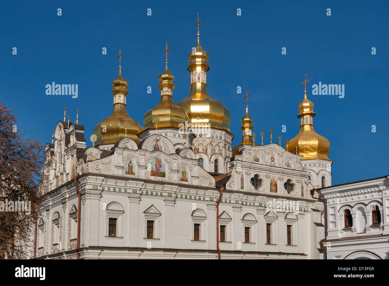 Uspenskiy (Assumption) Cathedral in Pechersk Lavra monastery in Kiev ...