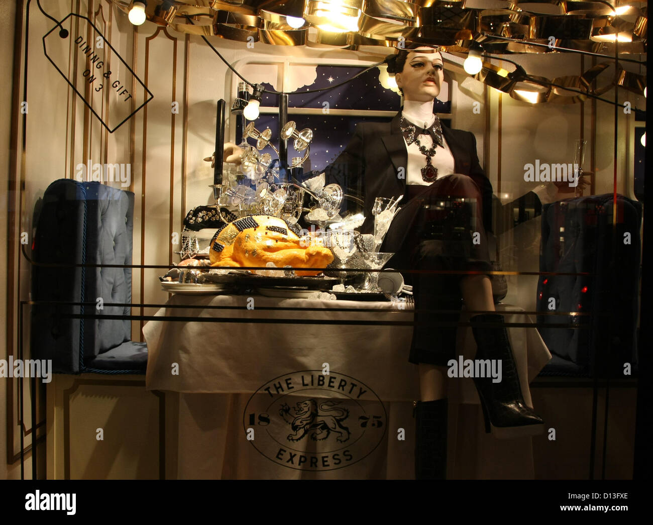 LIBERTY CHRISTMAS SHOP WINDOW LONDON CHRISTMAS LIGHTS AND SHOP WINDOWS ...