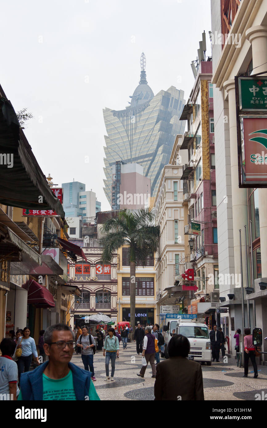 The Portuguese old center in Macau Stock Photo - Alamy