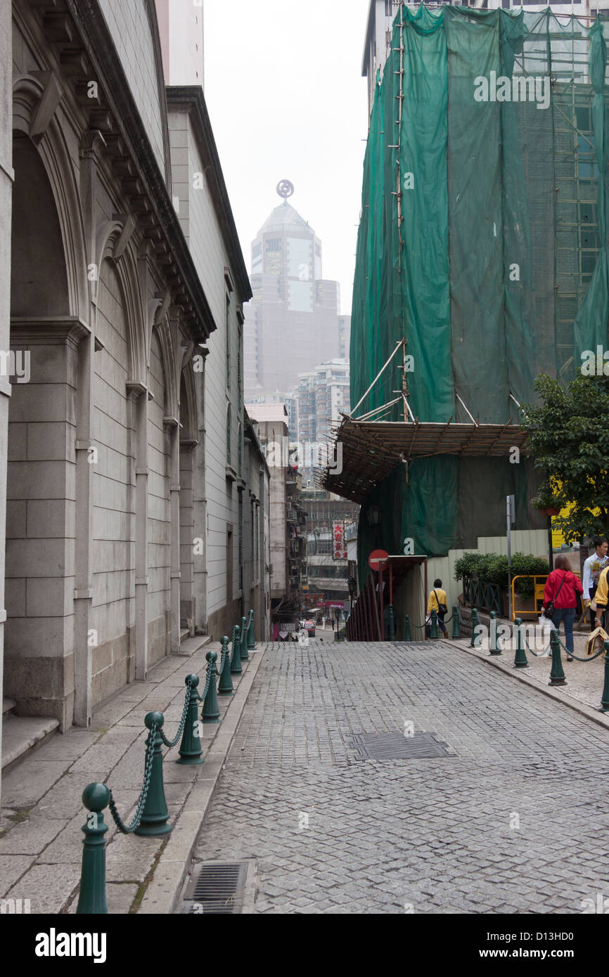 Street in Macau Stock Photo - Alamy