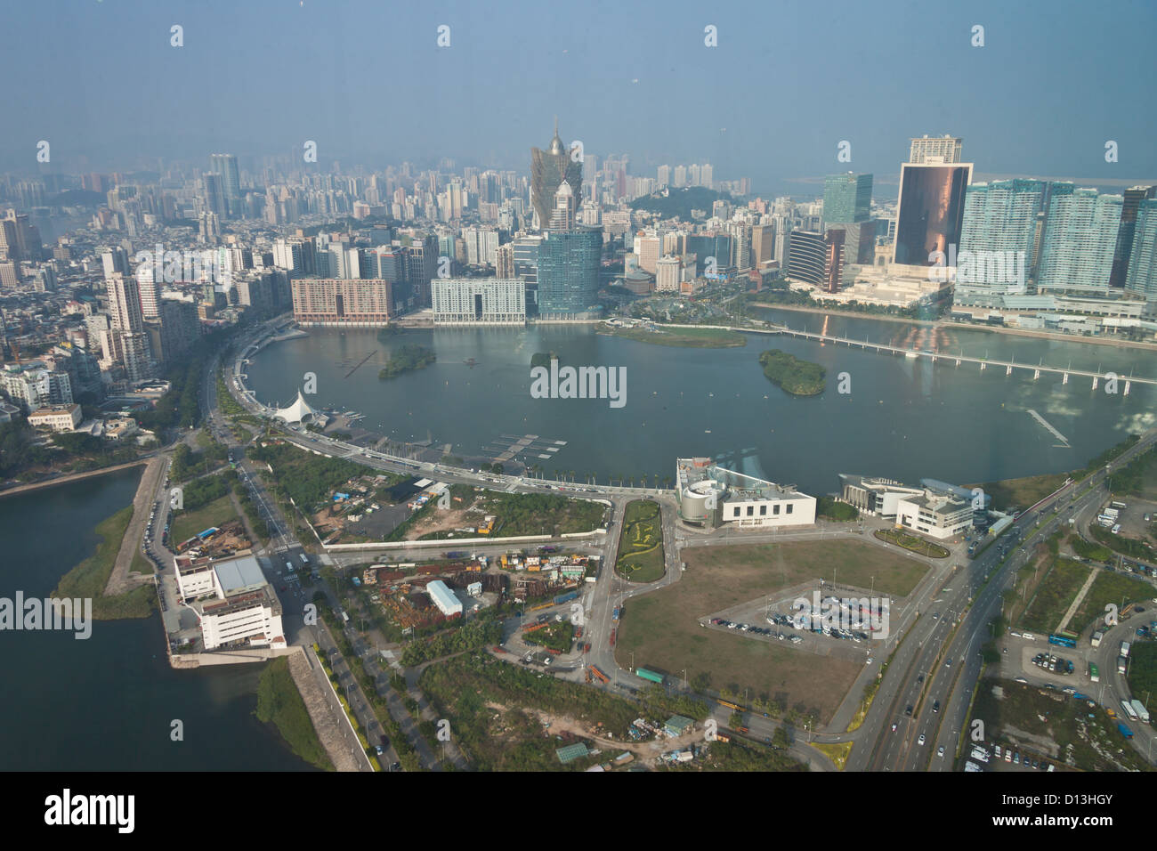 Macau view from the Macau Tower Convention & Entertainment Centre Stock ...