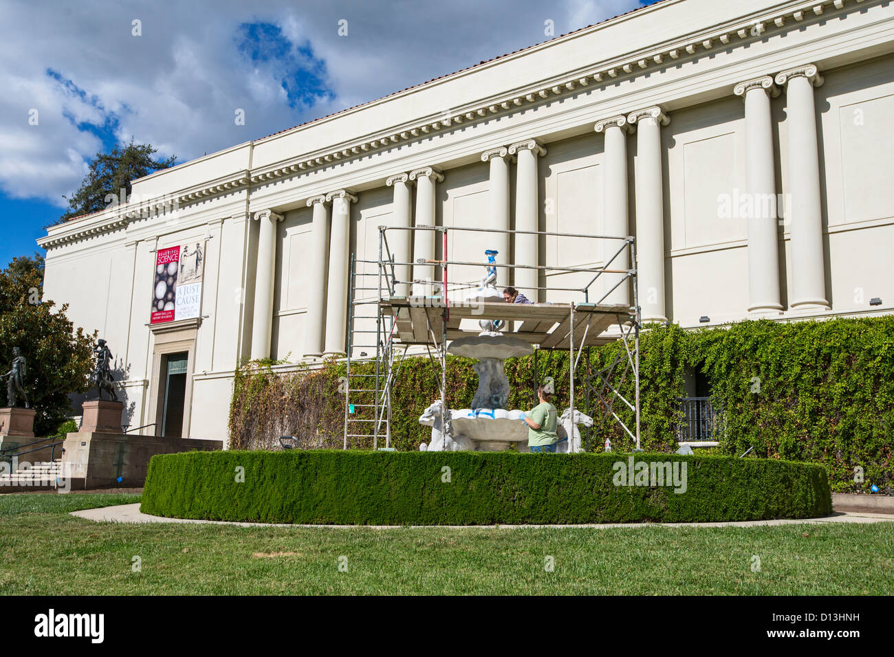 Restoration of a fountain at the Huntington Library and Botanical ...