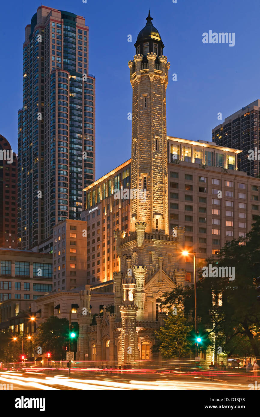 Water tower at twilight hi-res stock photography and images - Alamy