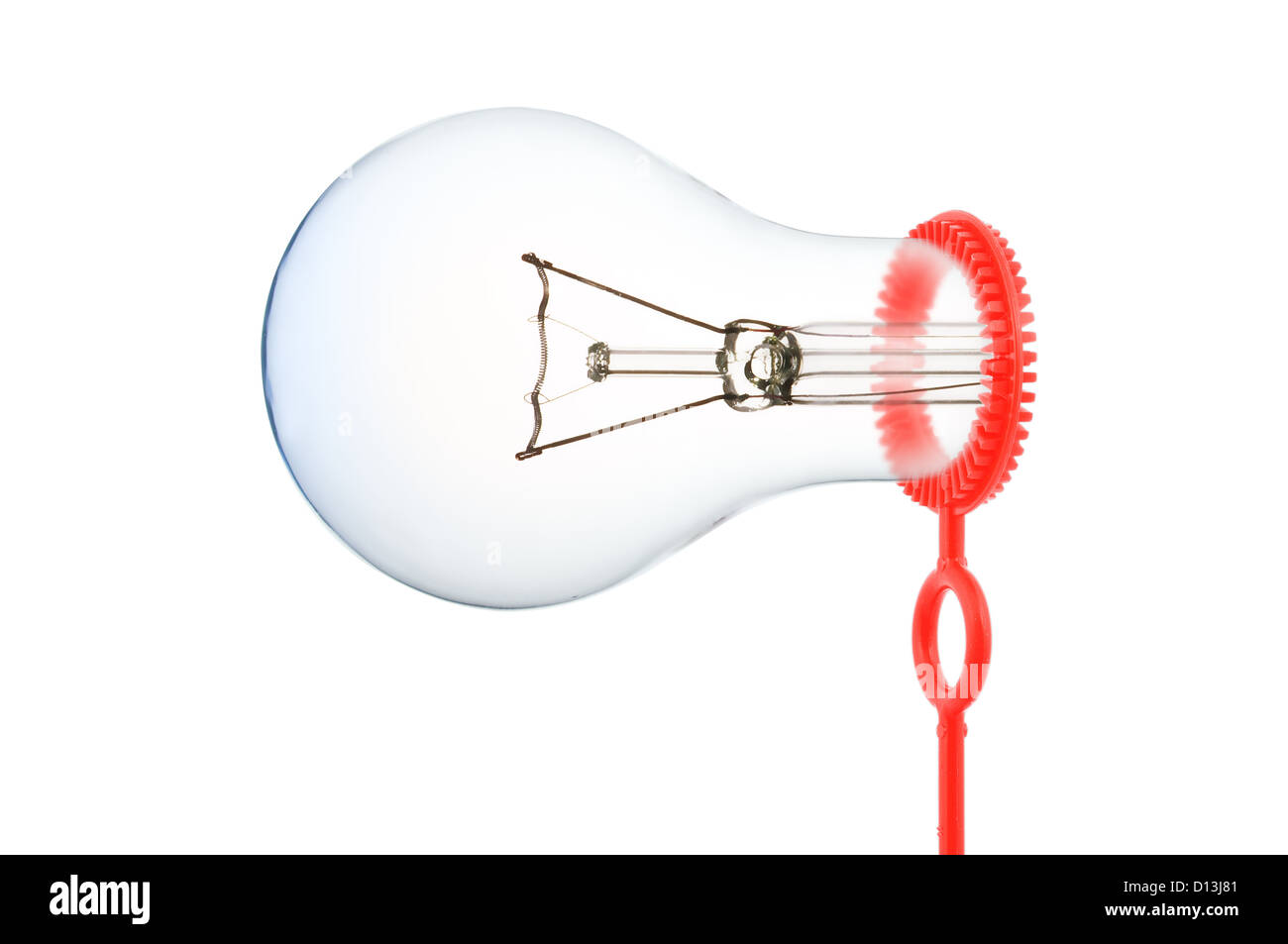 White and blue lightbulb Cut Out Stock Images & Pictures - Alamy