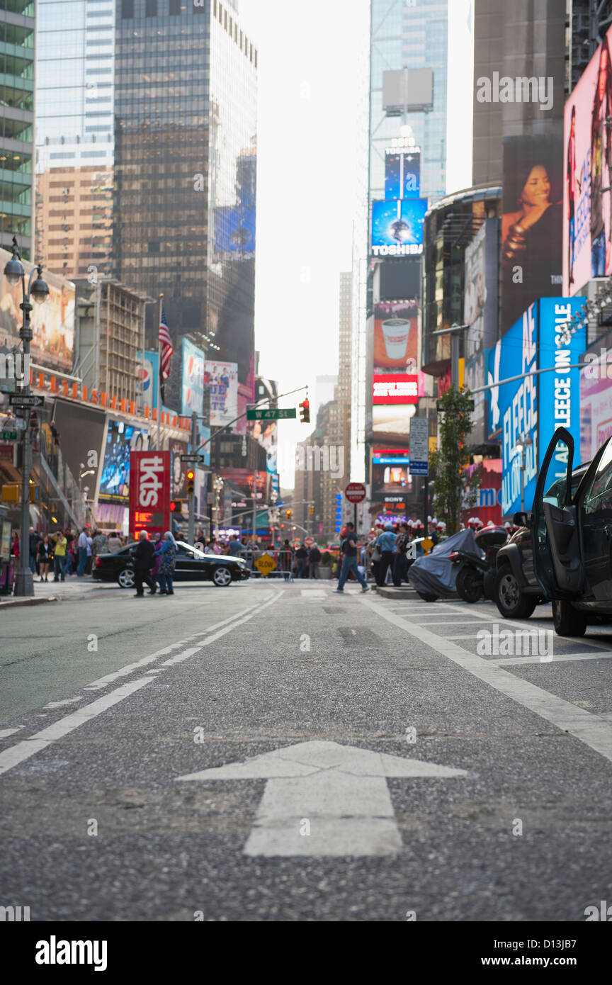 Arrow Indicator On Broadway In Times Square; New York City New York Usa ...