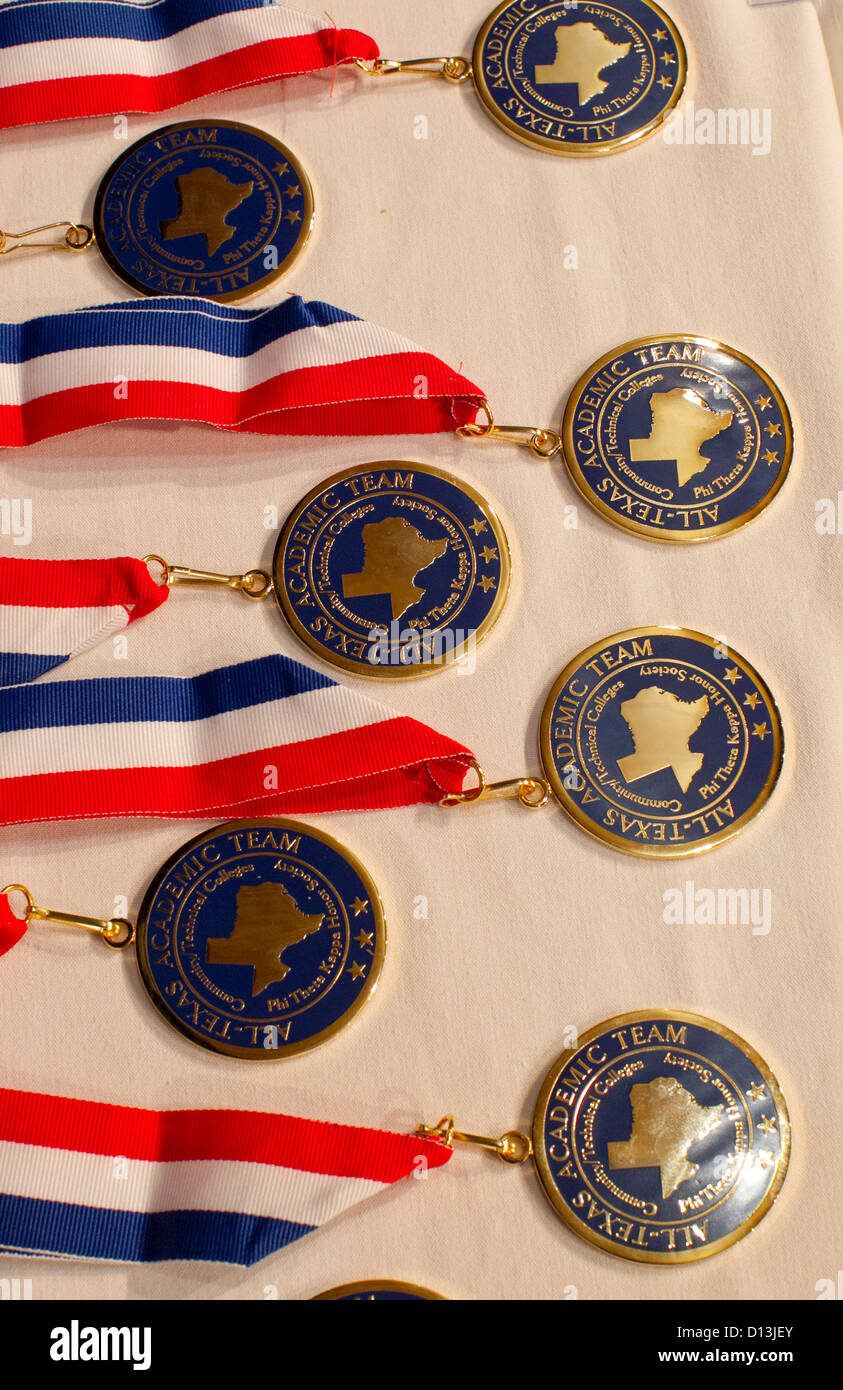 Awards given to outstanding Texas Community College students for ...