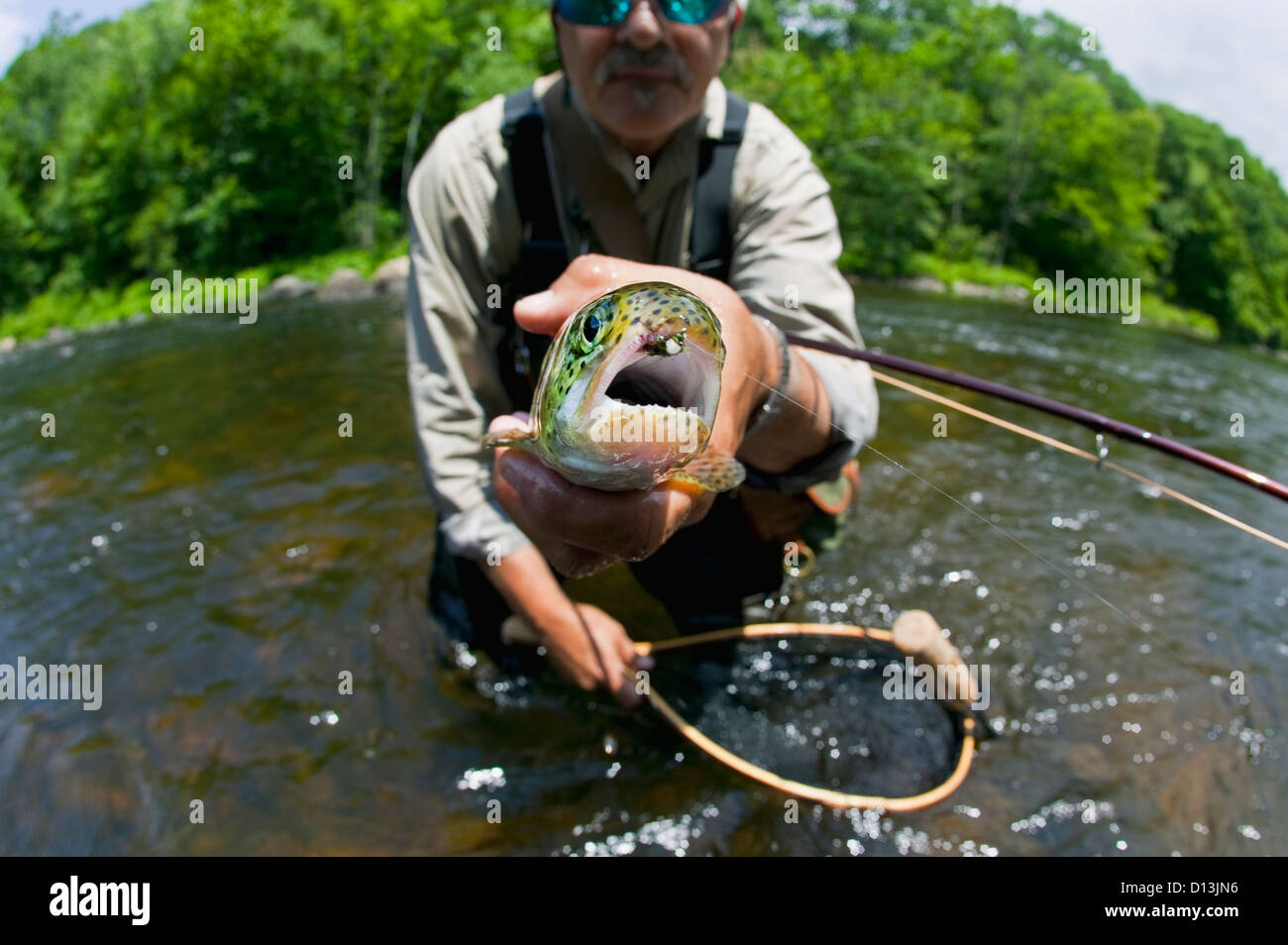 Hand holding fishing pole hi-res stock photography and images - Alamy