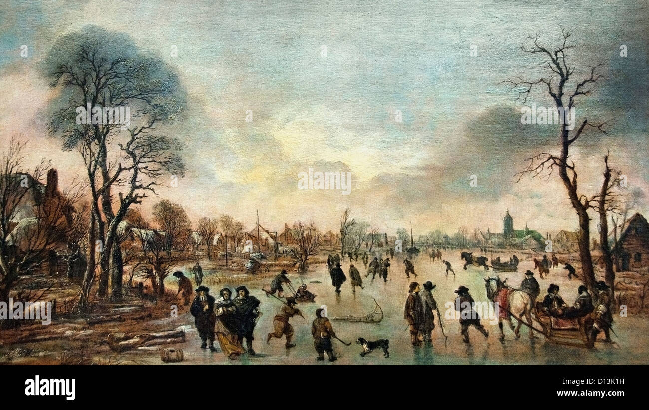 Winter landscape 1656 Aert van der Neer 1603 – 1677 Netherlands Dutch ...