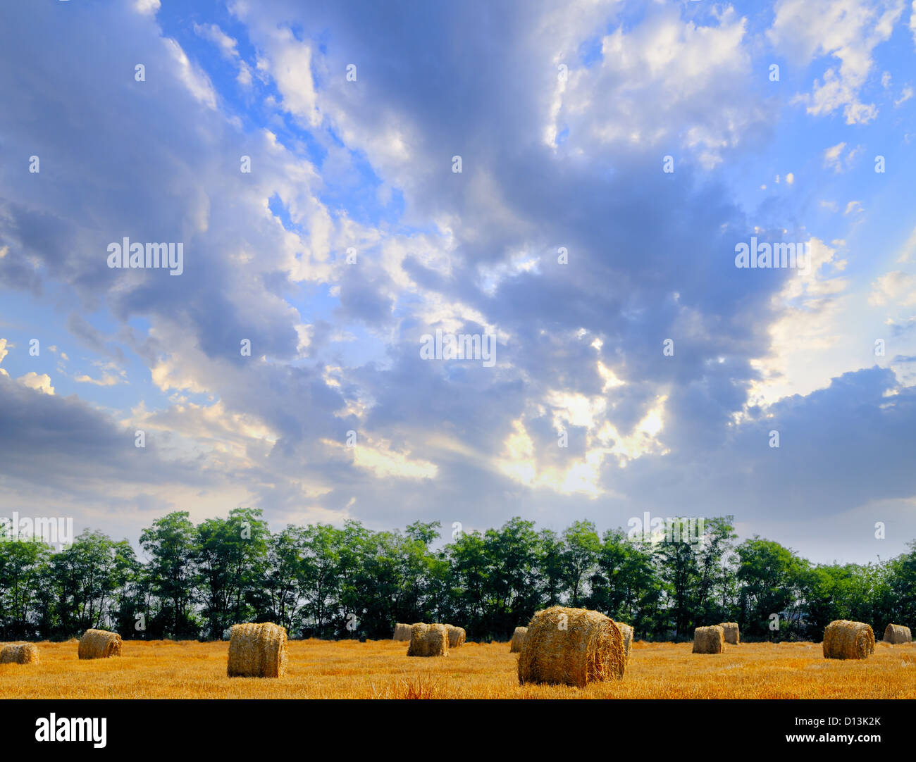 Straw bale rolls hi-res stock photography and images - Alamy