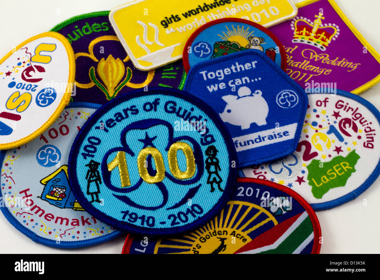 Display of Guiding Badges Stock Photo - Alamy