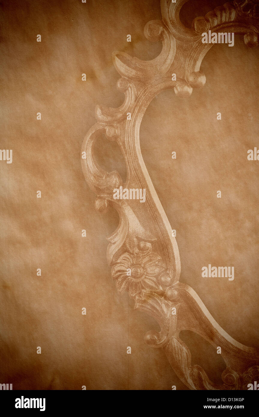 vintage paper with decorative frame stamp Stock Photo - Alamy