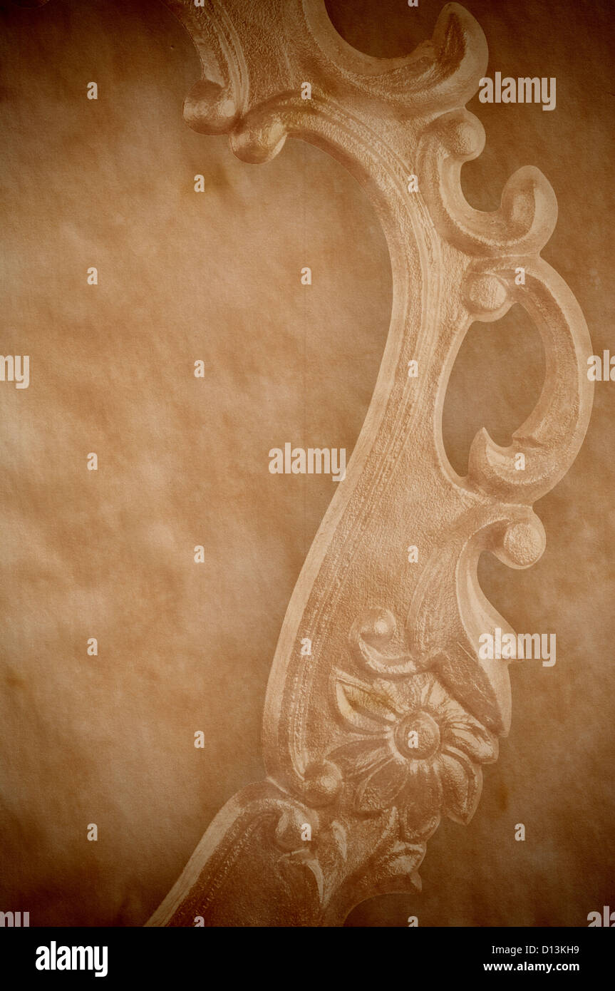 vintage paper with decorative frame stamp Stock Photo - Alamy