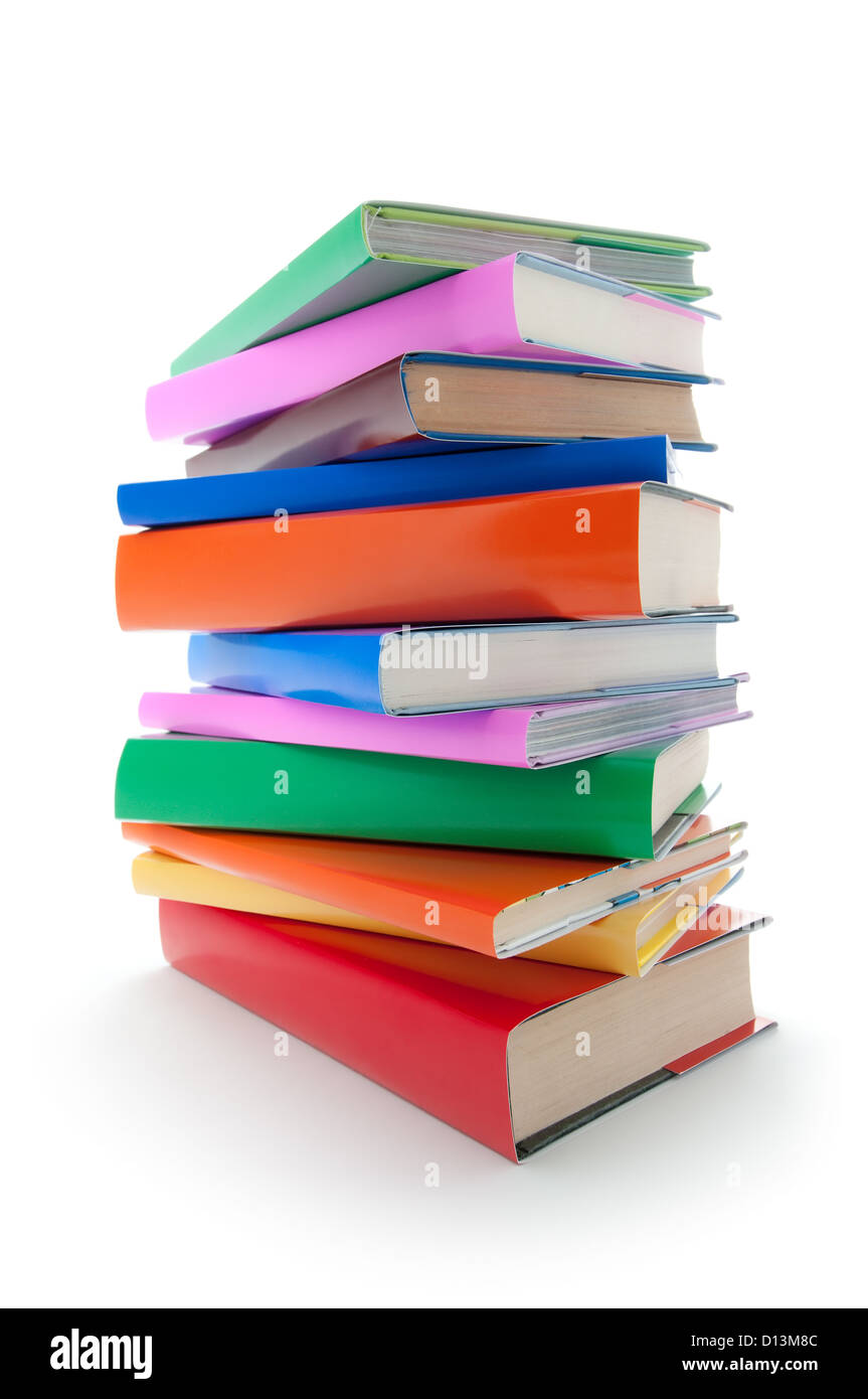 Pile of books image Cut Out Stock Images & Pictures - Alamy