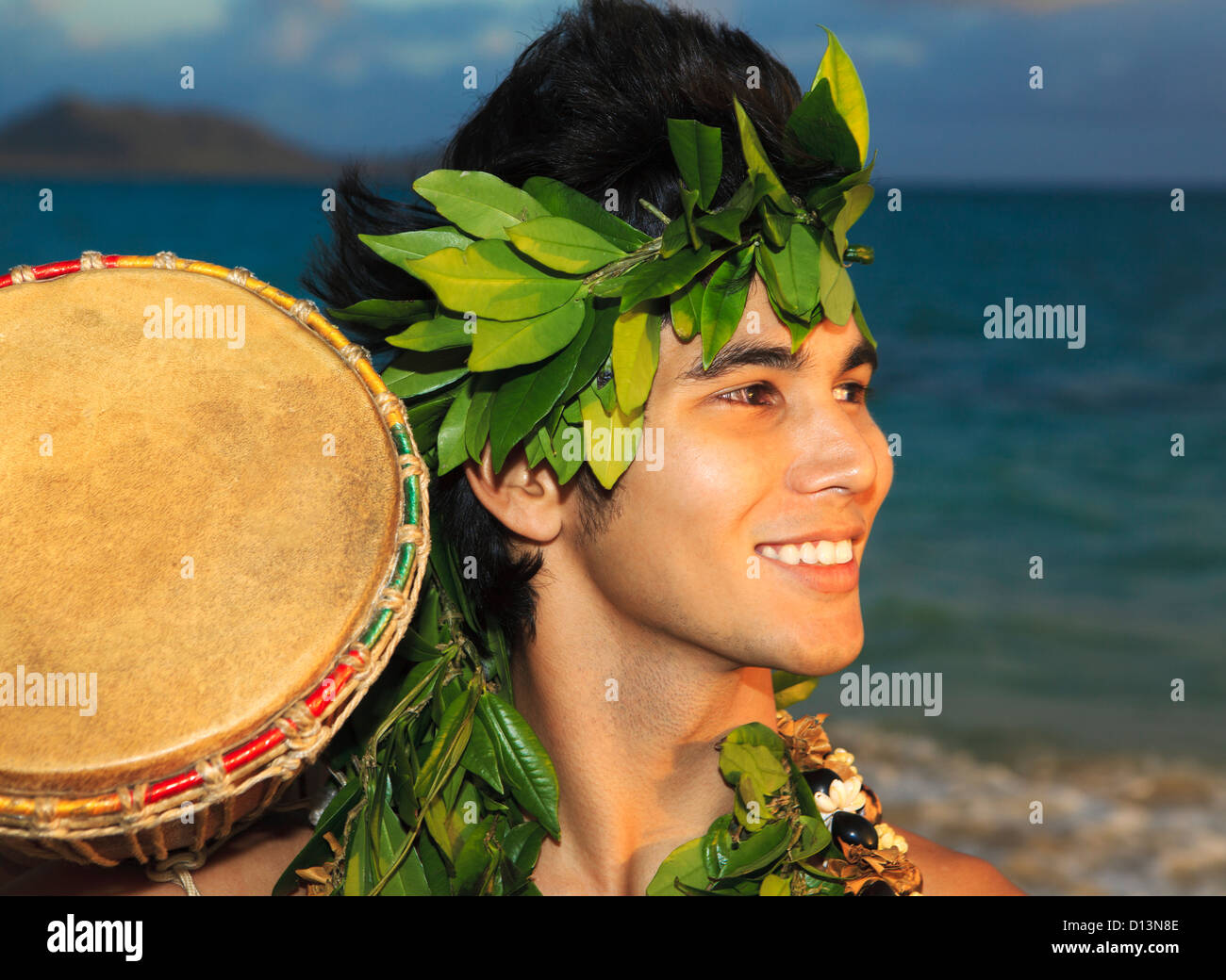 Hawaiian man leaf hi-res stock photography and images - Alamy