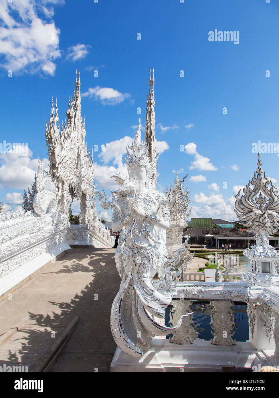 Wat Rong Khun, or White Temple, Chaing Rai, northern Thailand - deity ...