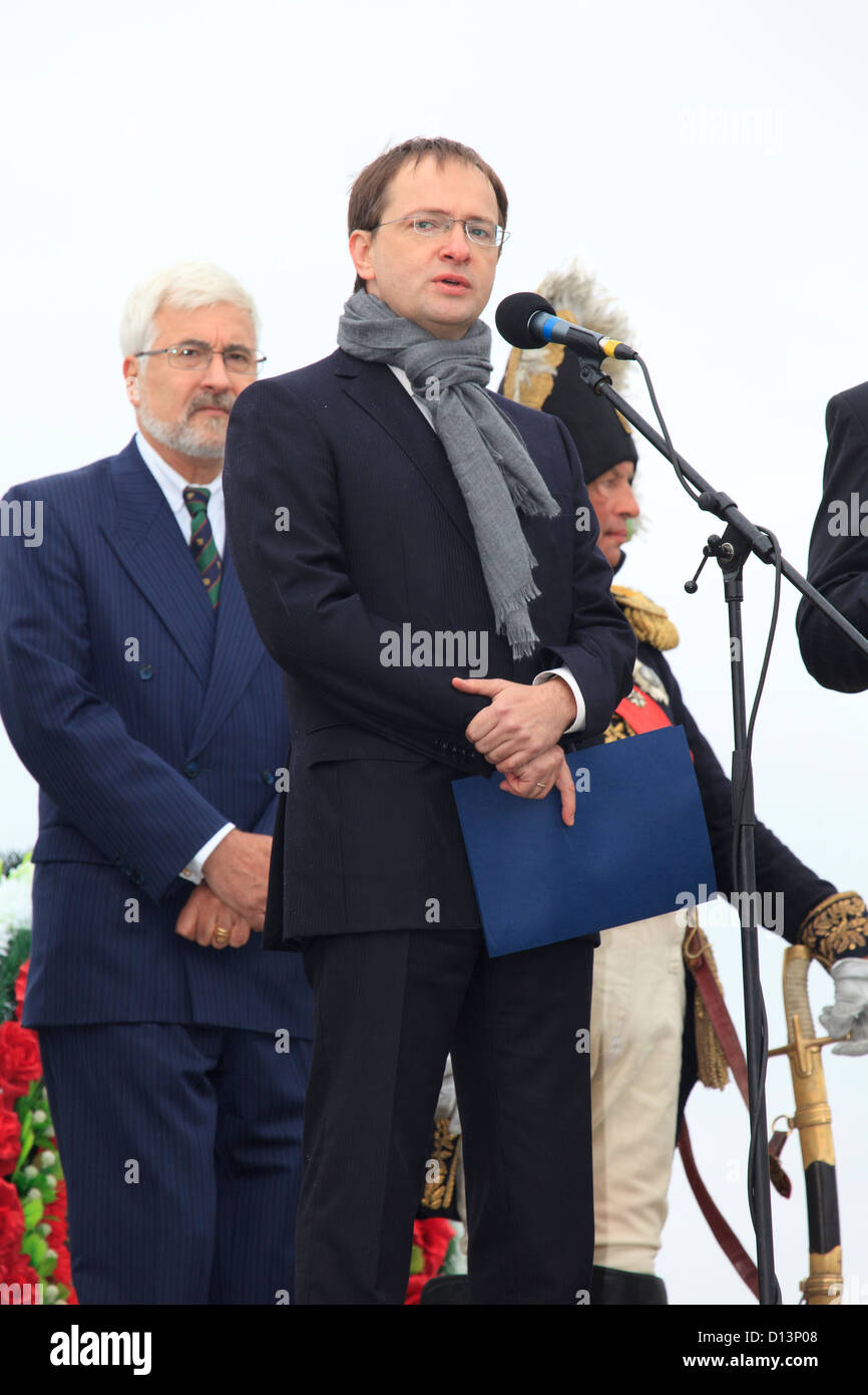 Russian Minister of Culture Vladimir Medinsky giving a speech at the ...