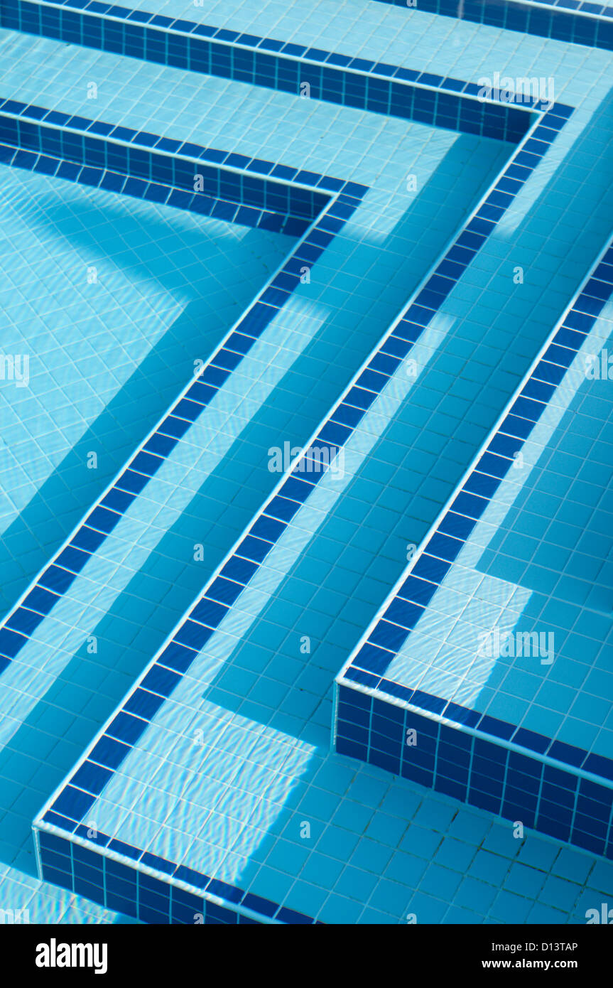 swimming pool abstract geometry Stock Photo - Alamy