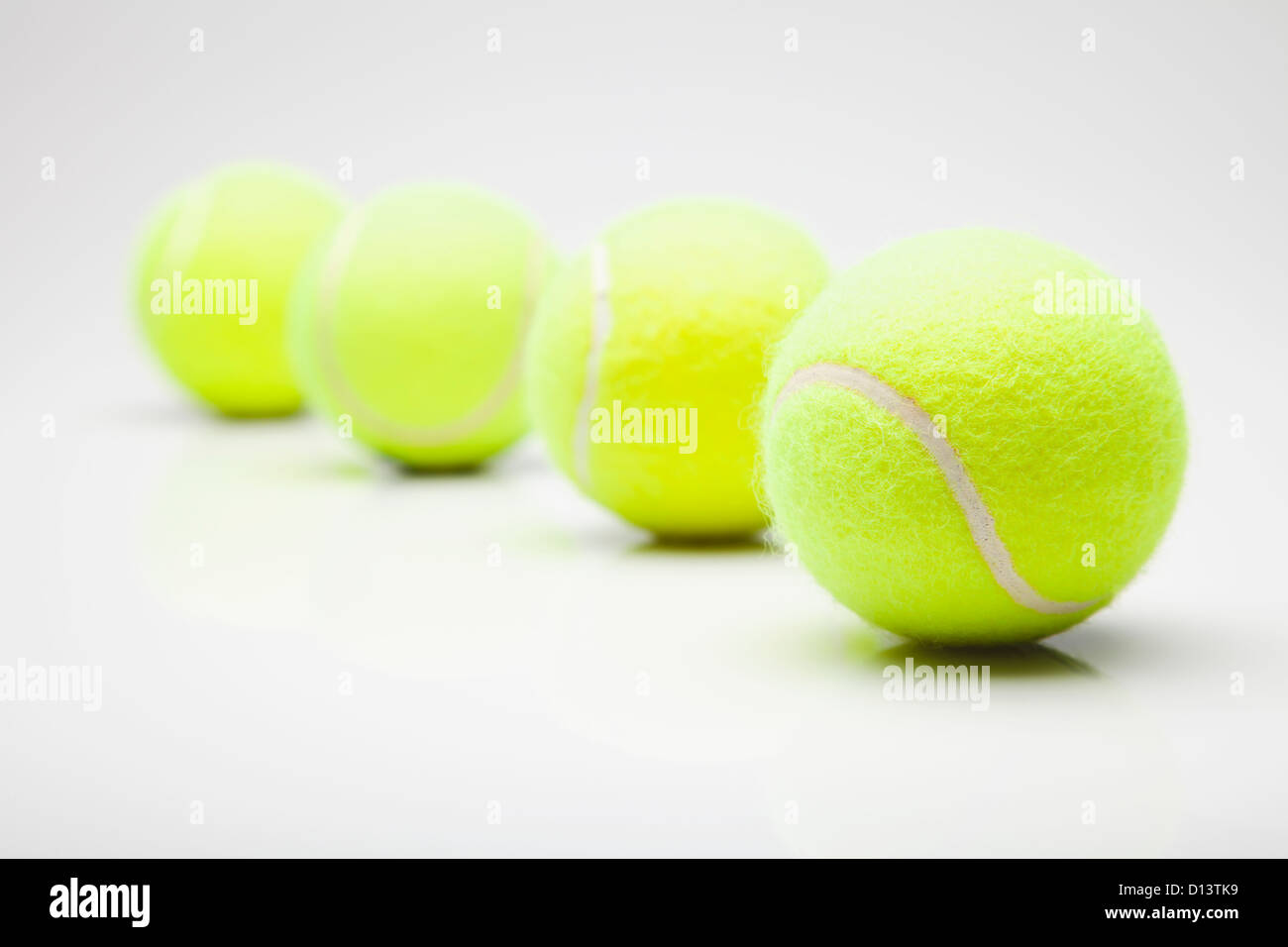 Row tennis balls hi-res stock photography and images - Alamy