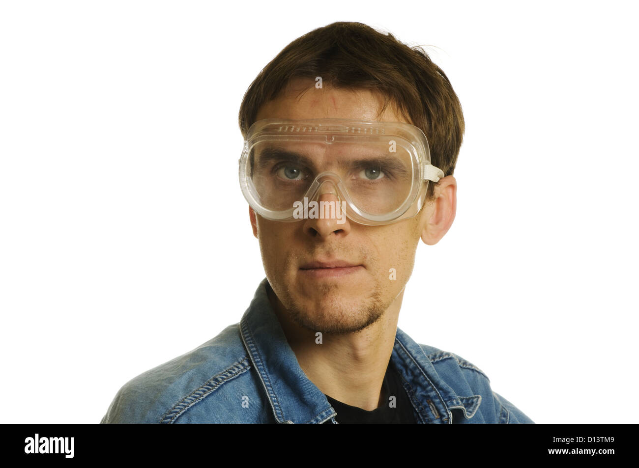 White background science goggles hi-res stock photography and images ...