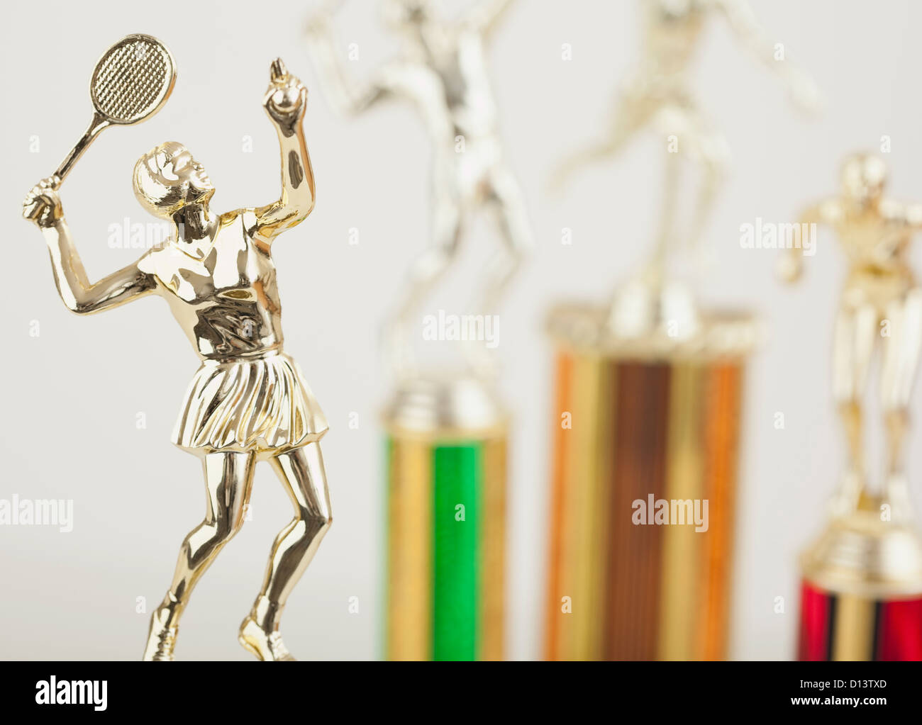 Female gold trophy hi-res stock photography and images - Alamy