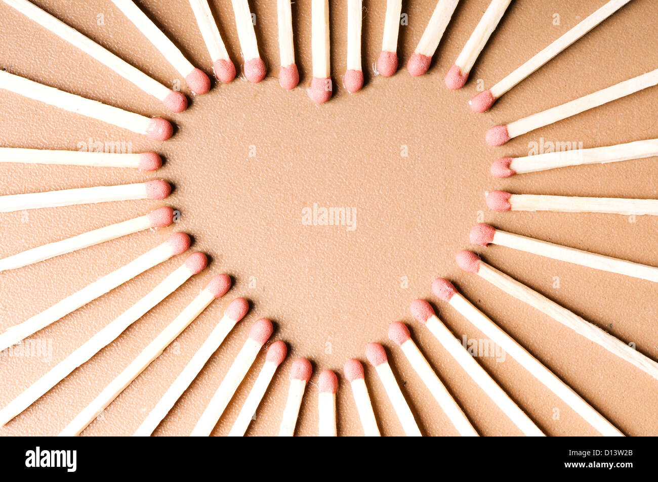 heart shape from matches Stock Photo - Alamy
