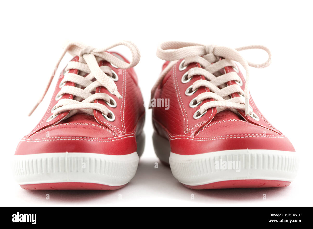 Red leather shoe Cut Out Stock Images & Pictures - Alamy