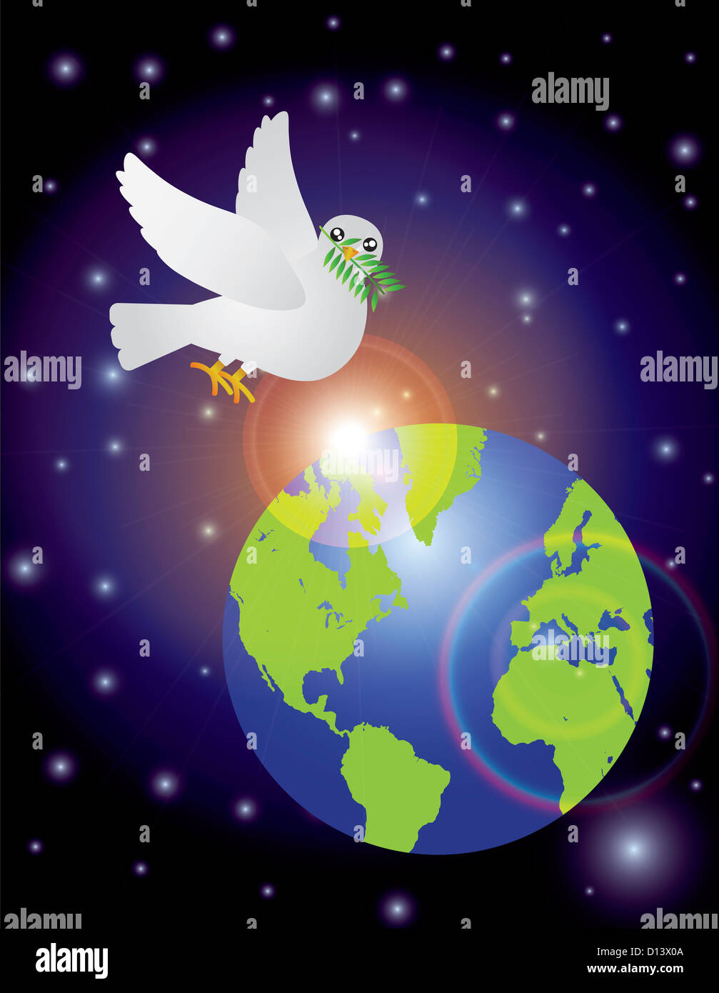 Peace On Earth Dove Christmas