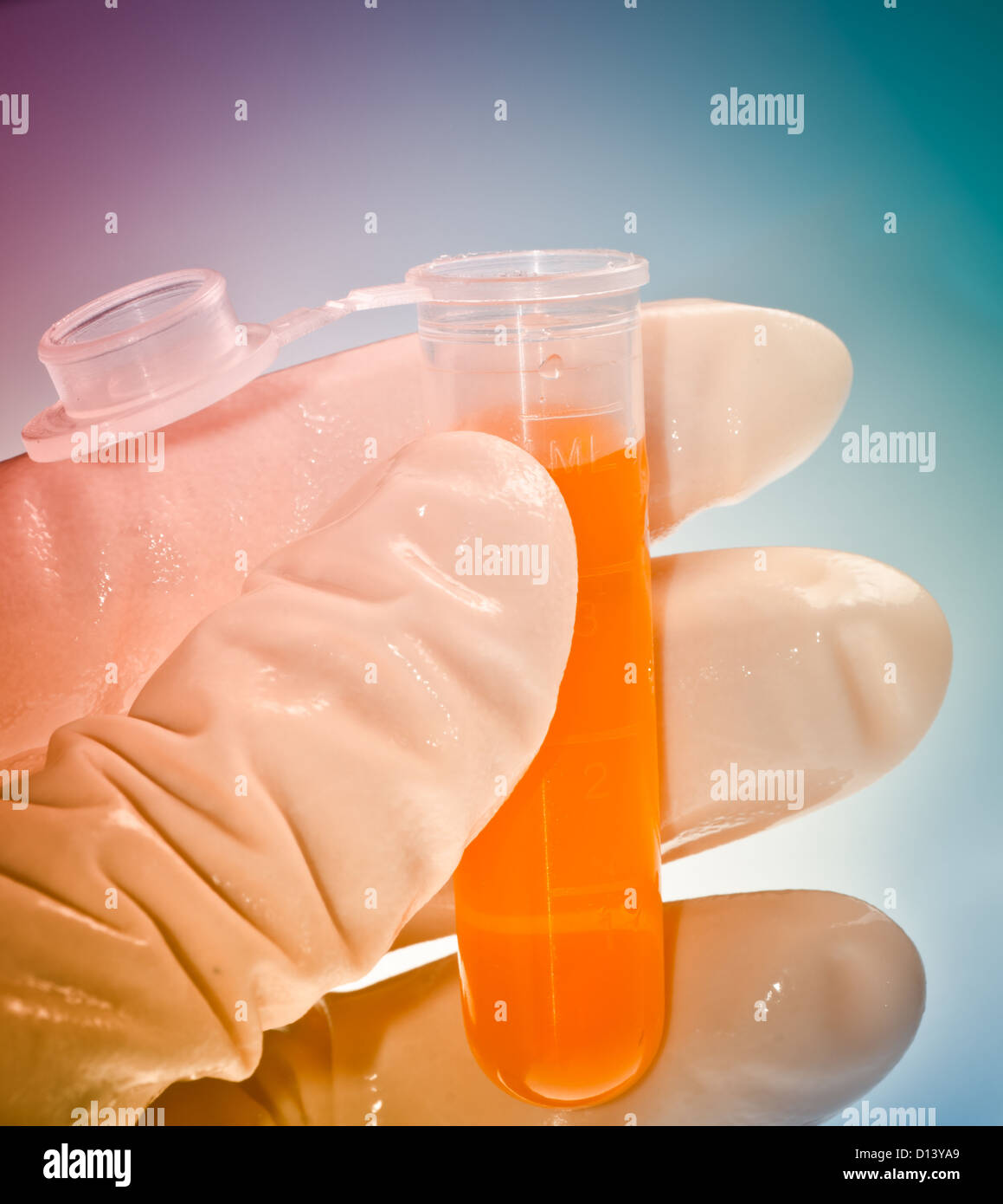 medical background tube in hand Stock Photo - Alamy