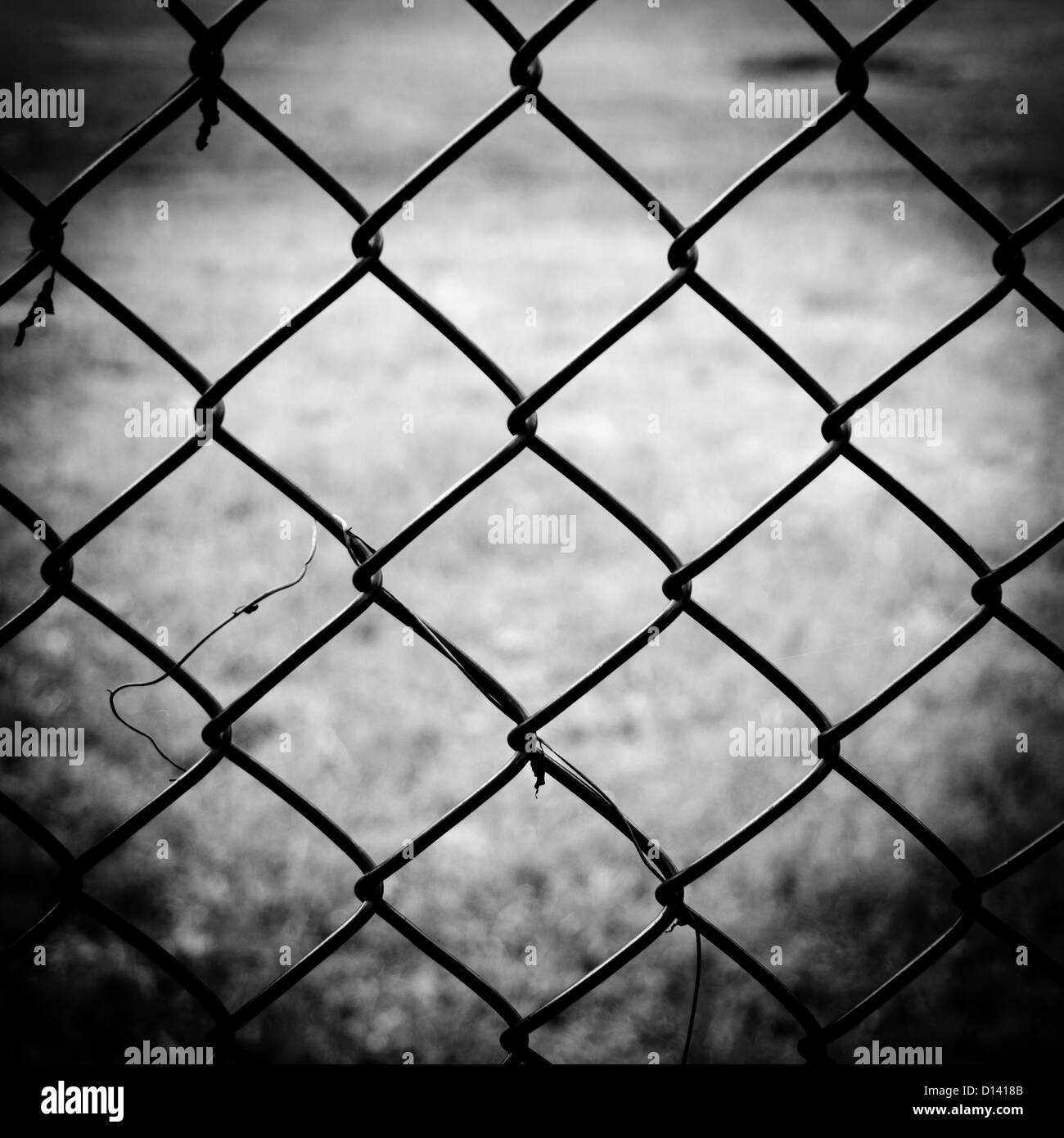 iron wire fence isolated abstract Stock Photo - Alamy