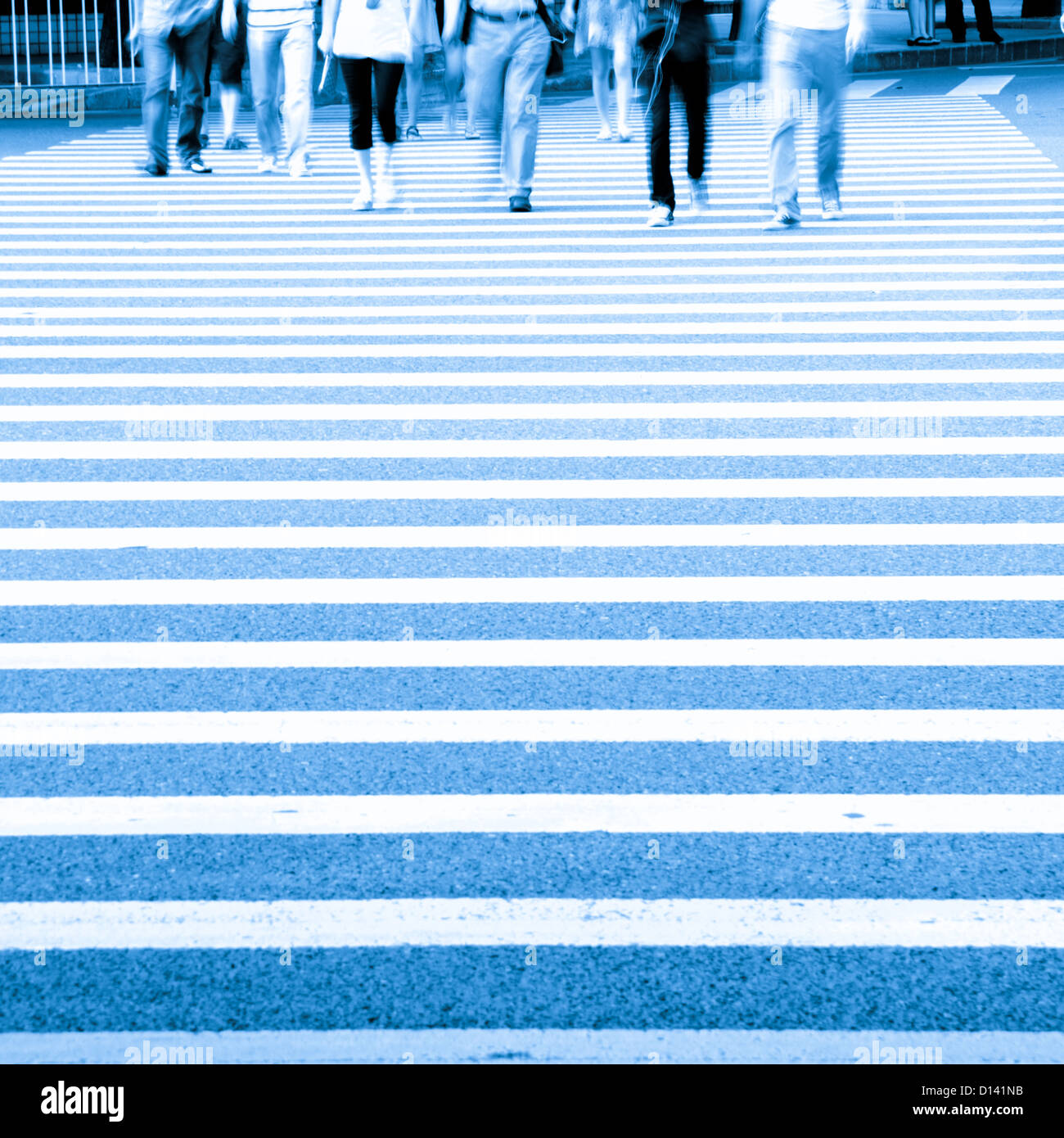 Pedestrians in modern city street Stock Photo - Alamy