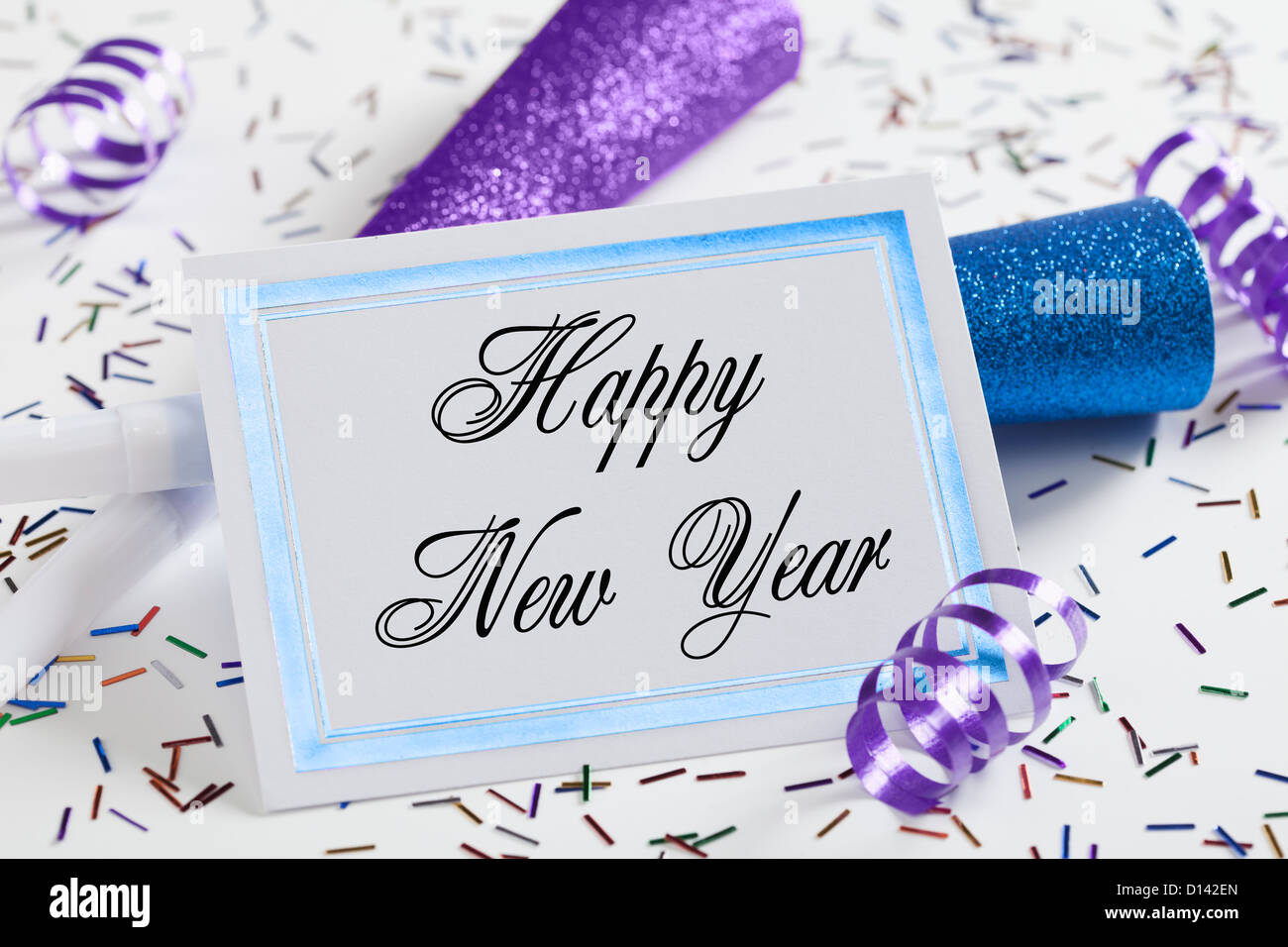 Happy New Year sign Stock Photo - Alamy