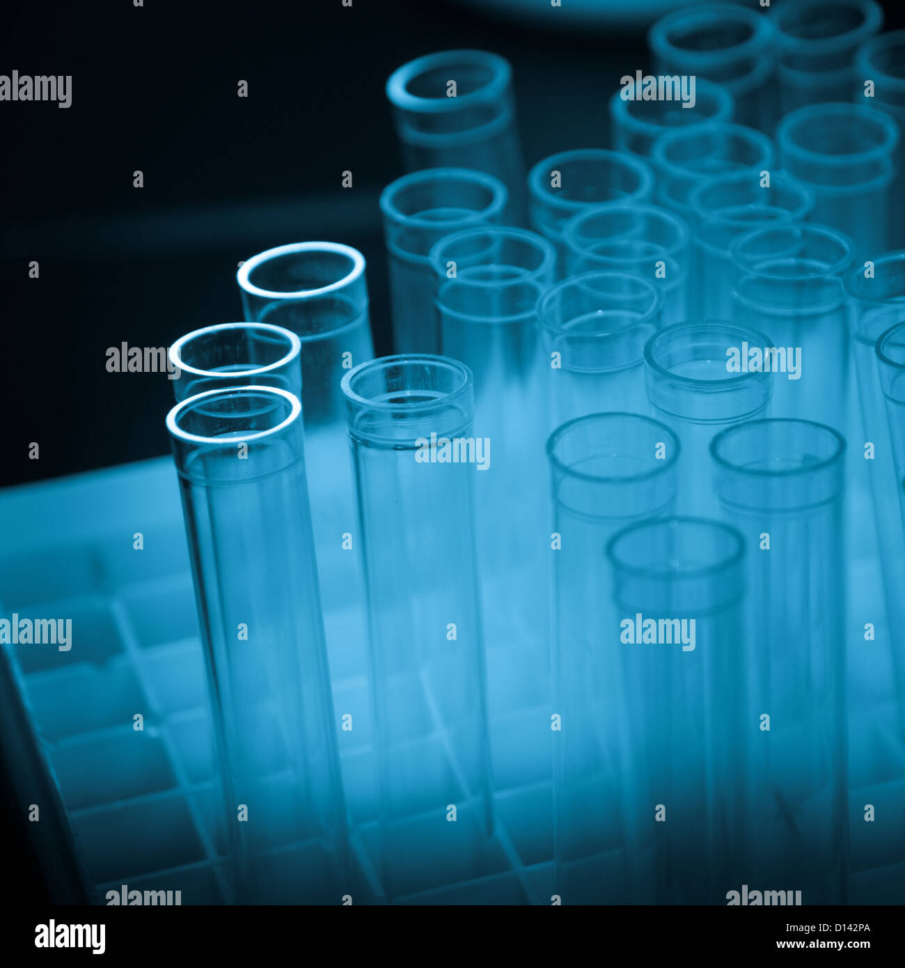 science test background loading solutions tubes Stock Photo - Alamy