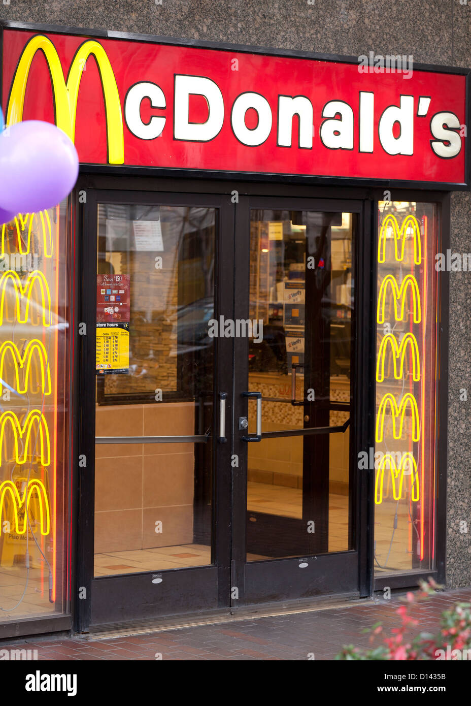 Mcdonalds Entrance High Resolution Stock Photography and Images - Alamy