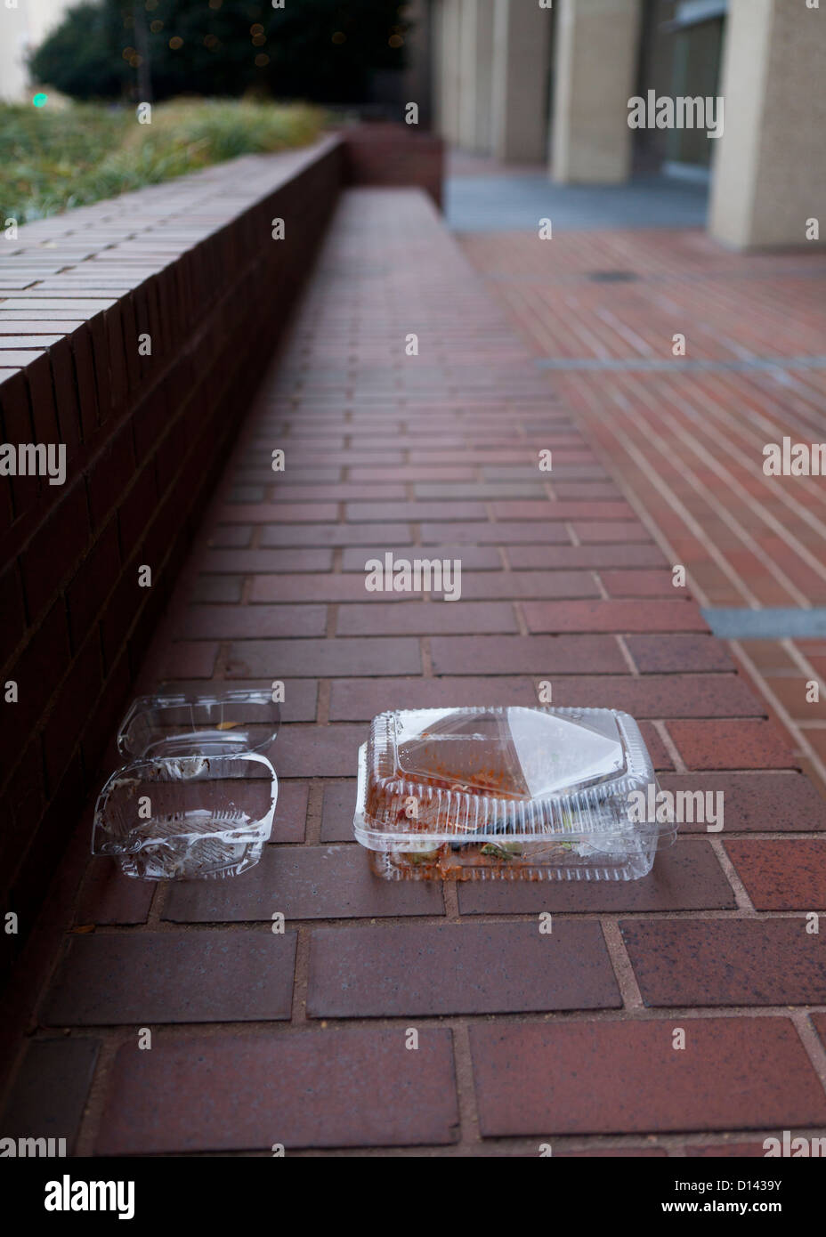 Discarded plastic food containers Stock Photo - Alamy