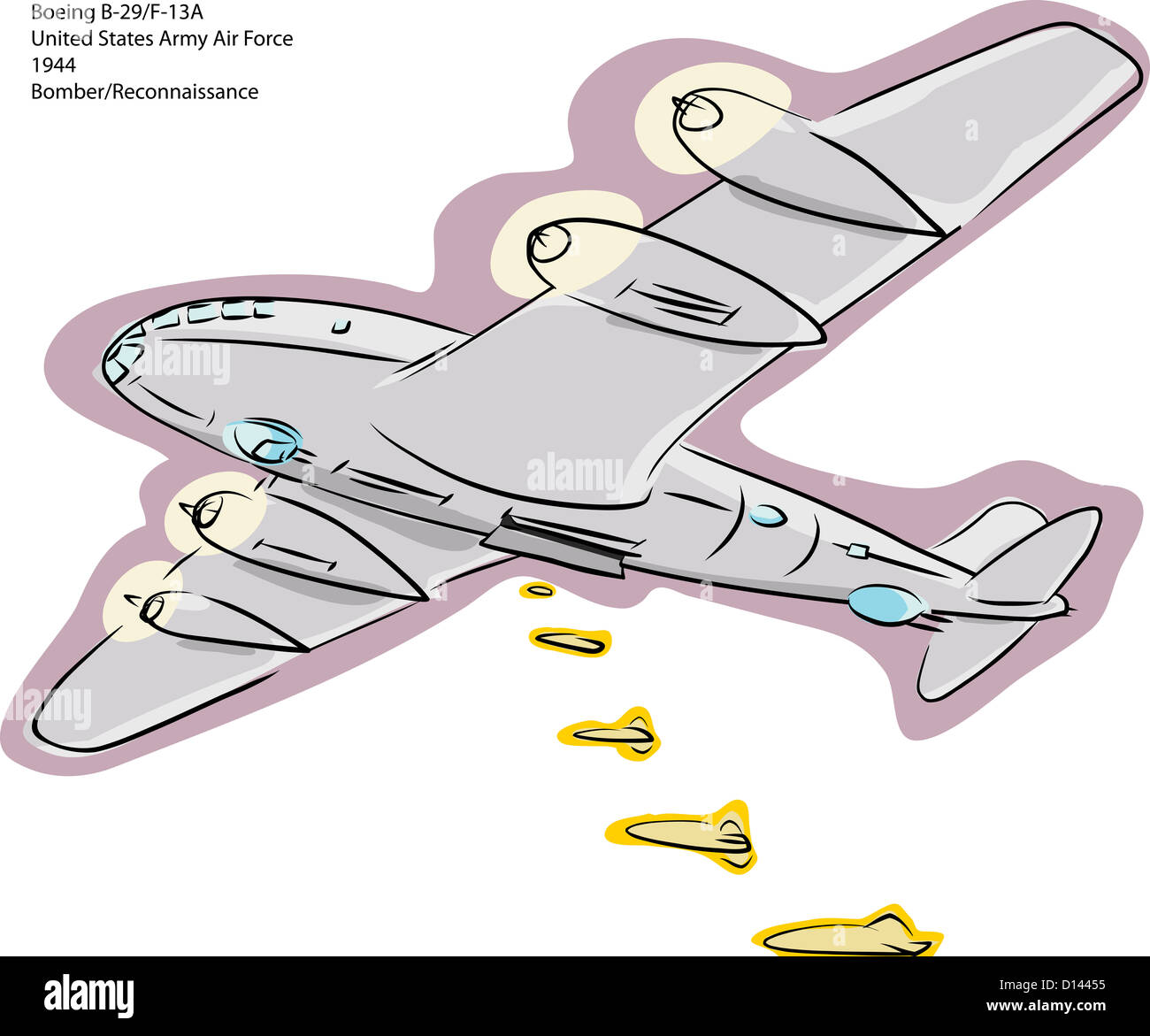 Plane dropping bombs hi-res stock photography and images - Alamy