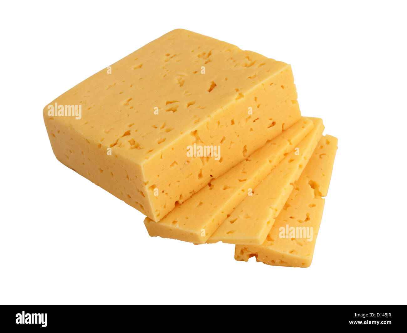 piece of cheese isolated on a white background Stock Photo - Alamy